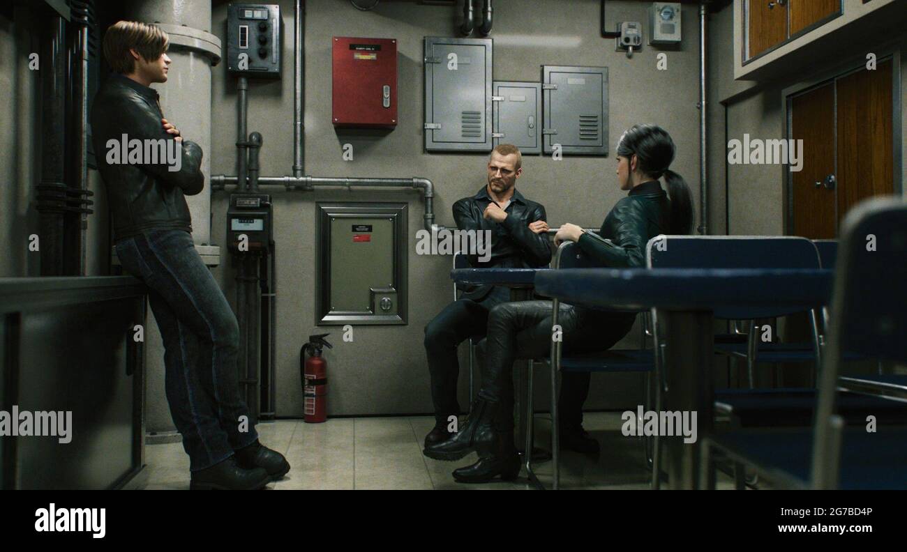 RESIDENT EVIL: INFINITE DARKNESS, from left: Leon S. Kennedy (voice ...