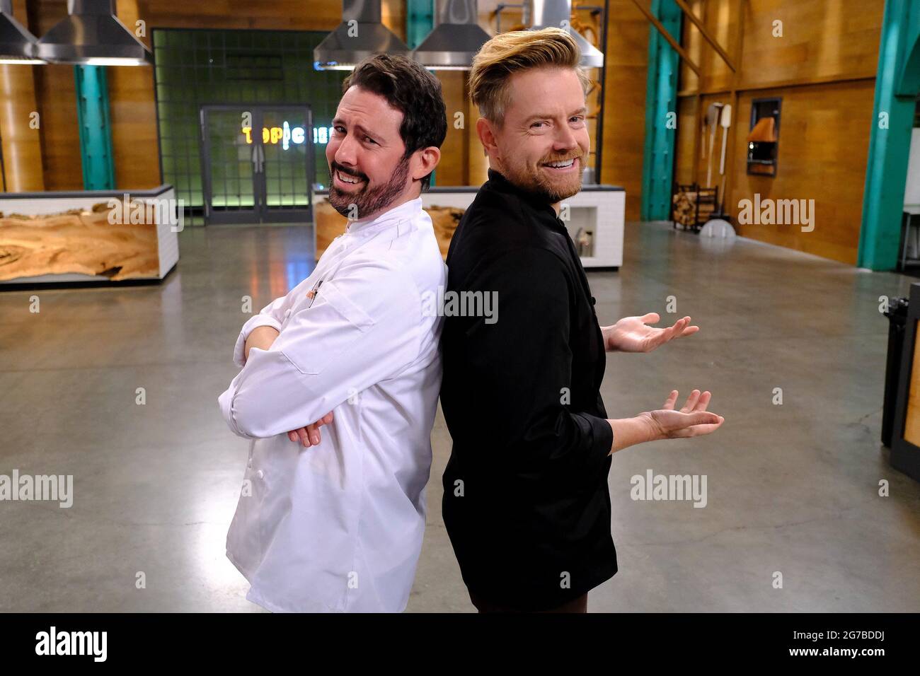 TOP CHEF AMATEURS, from left: judges Derek Finocchiaro, Richard Blais ...