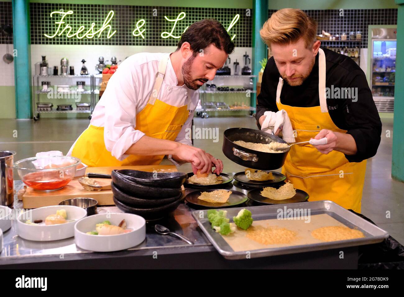 TOP CHEF AMATEURS, from left: contestant Derek Finocchiaro, Richard ...
