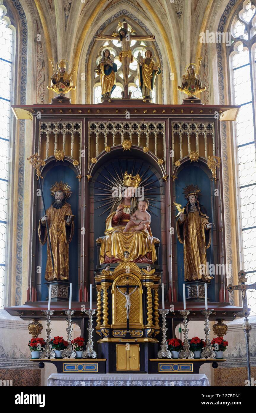 Main altar, monastery church of St. Lambert, Seeon Monastery, Upper ...