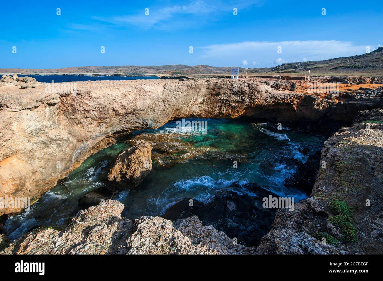 Natural Bridge, Aruba, ABC Islands, Netherland antilles, Caribbean ...