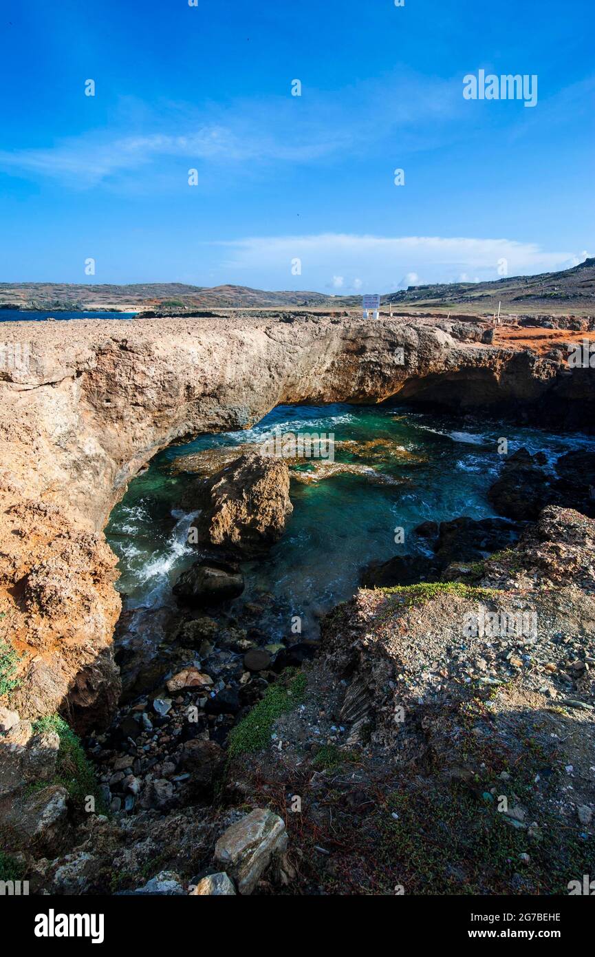 Natural Bridge, Aruba, ABC Islands, Netherland antilles, Caribbean ...