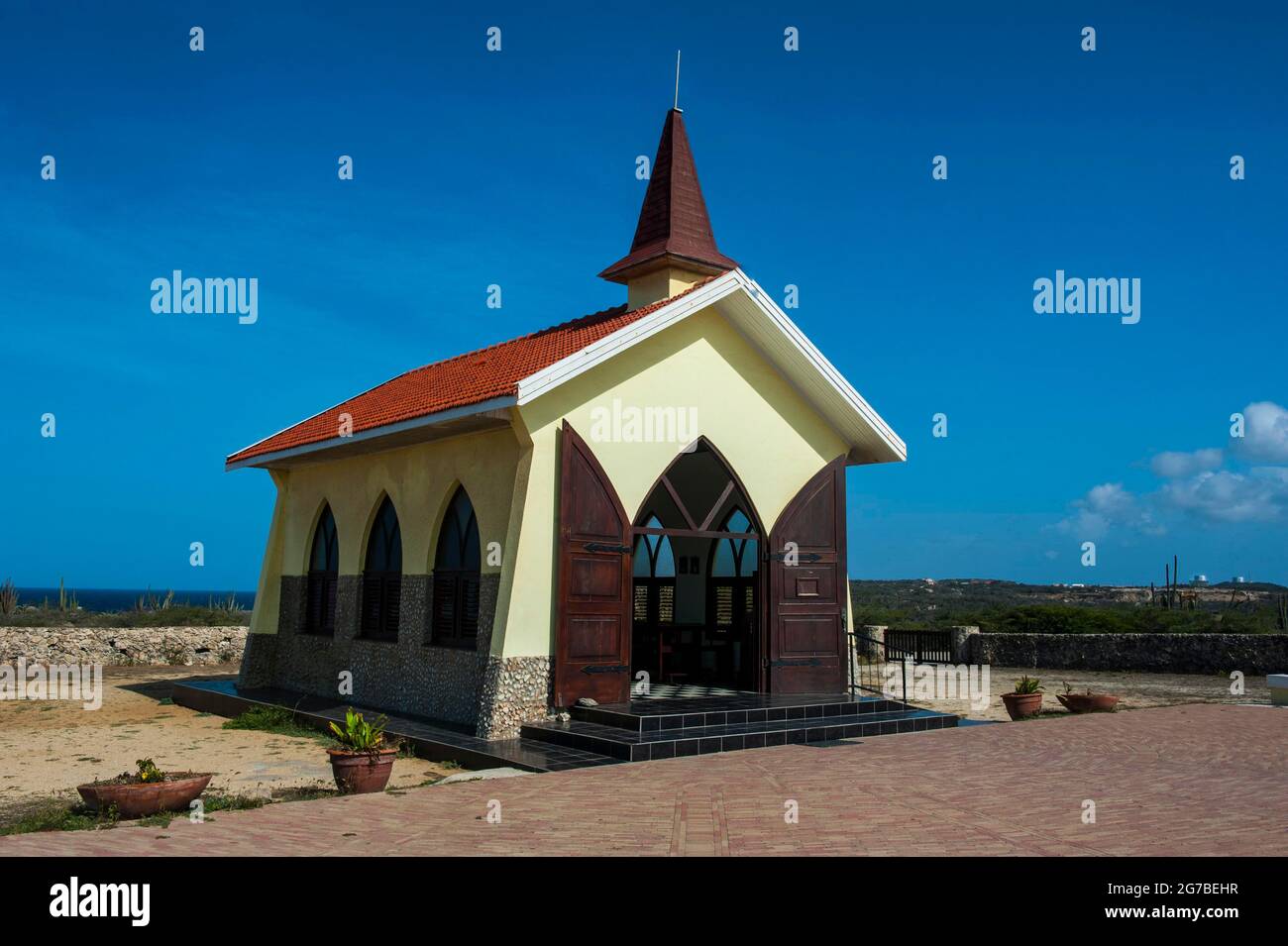 Chapel of Alto Vista, Aruba, ABC Islands, Netherland antilles ...
