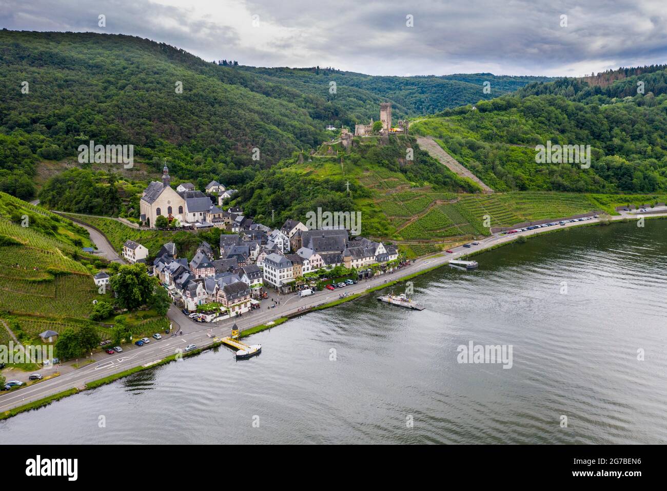 Beilstein on the Moselle with Metternich castle, Moselle valley ...
