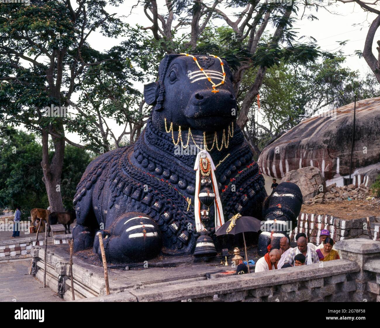 16 Feet Monolith Nandi Bull in Chamundi Hill, Mysore, Karnataka, India ...