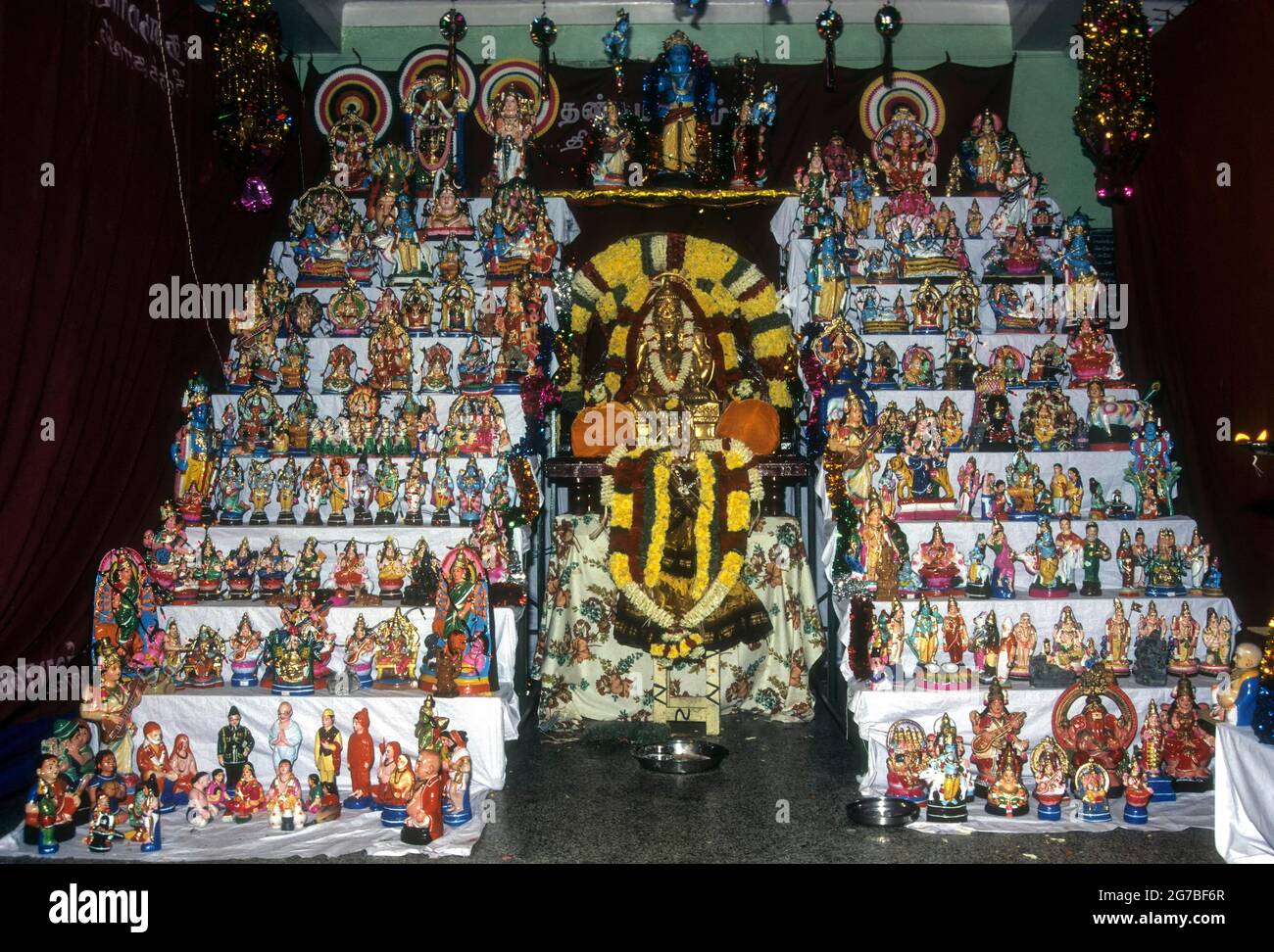 Kolu display during Navaratri festival, Tamil Nadu, India Stock Photo ...
