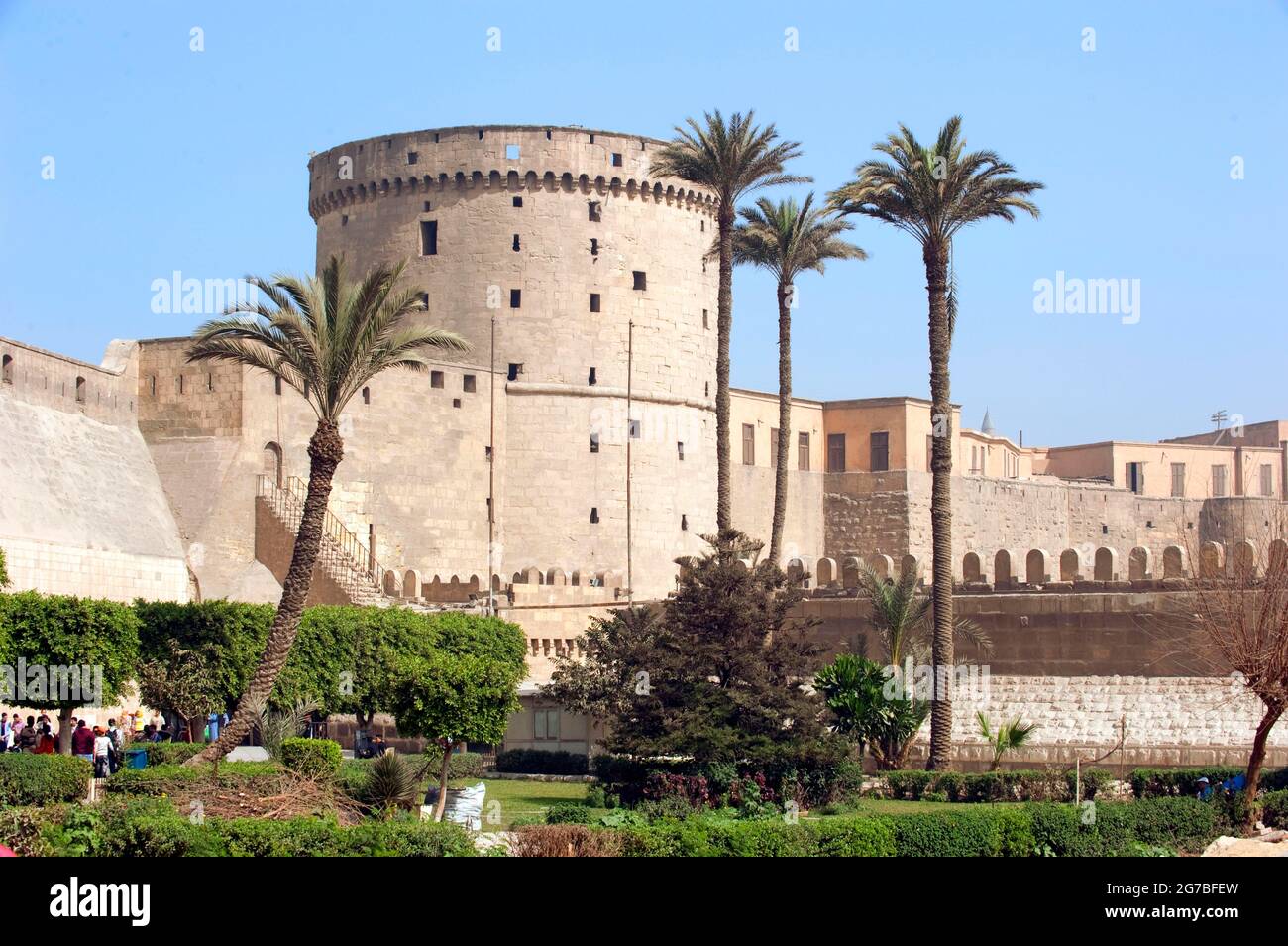 Saladin Citadel, wall, medieval, Islamic fortress, Cairo, Egypt Stock ...