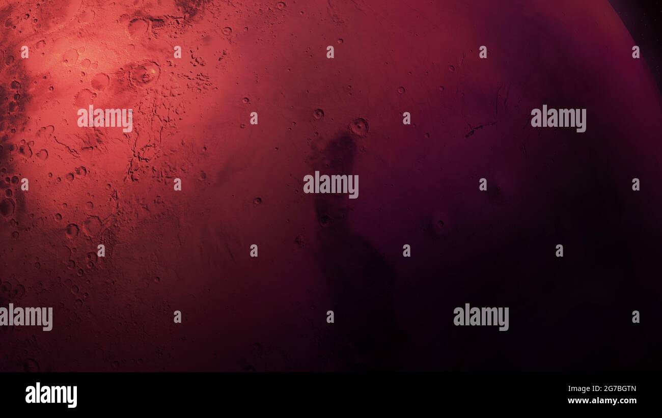 A close-up of the red planet Mars. 3D render Stock Photo - Alamy