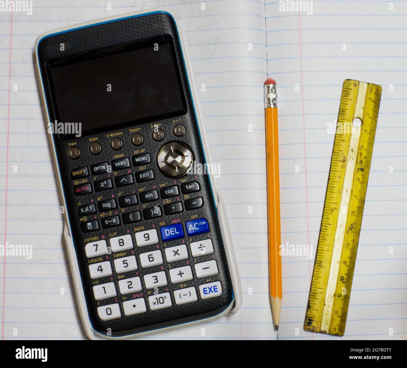 Ruler and calculator hi-res stock photography and images - Alamy