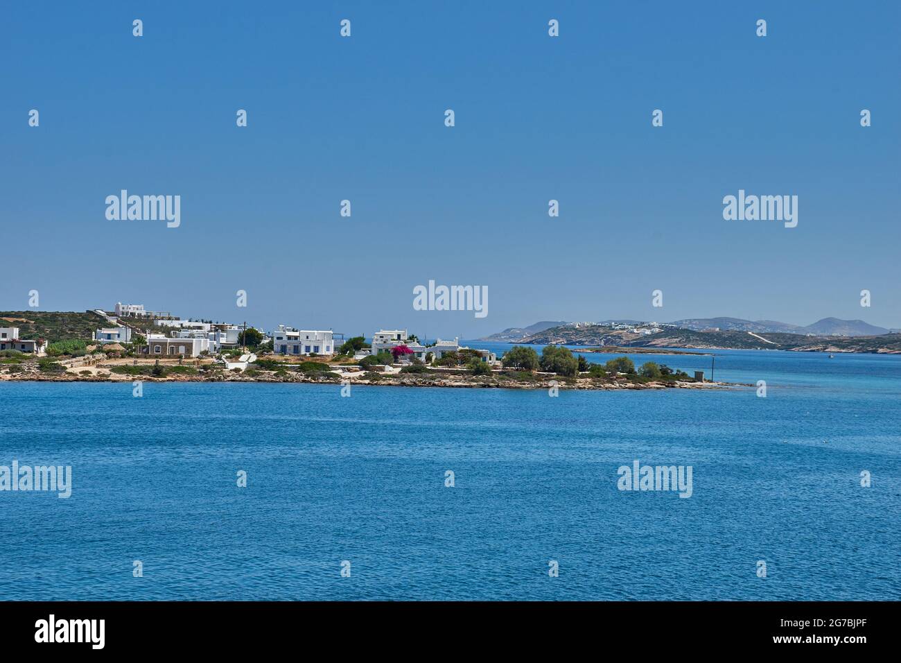 Antiparos island, Greece - June 2017: Beautiful seascape view ...