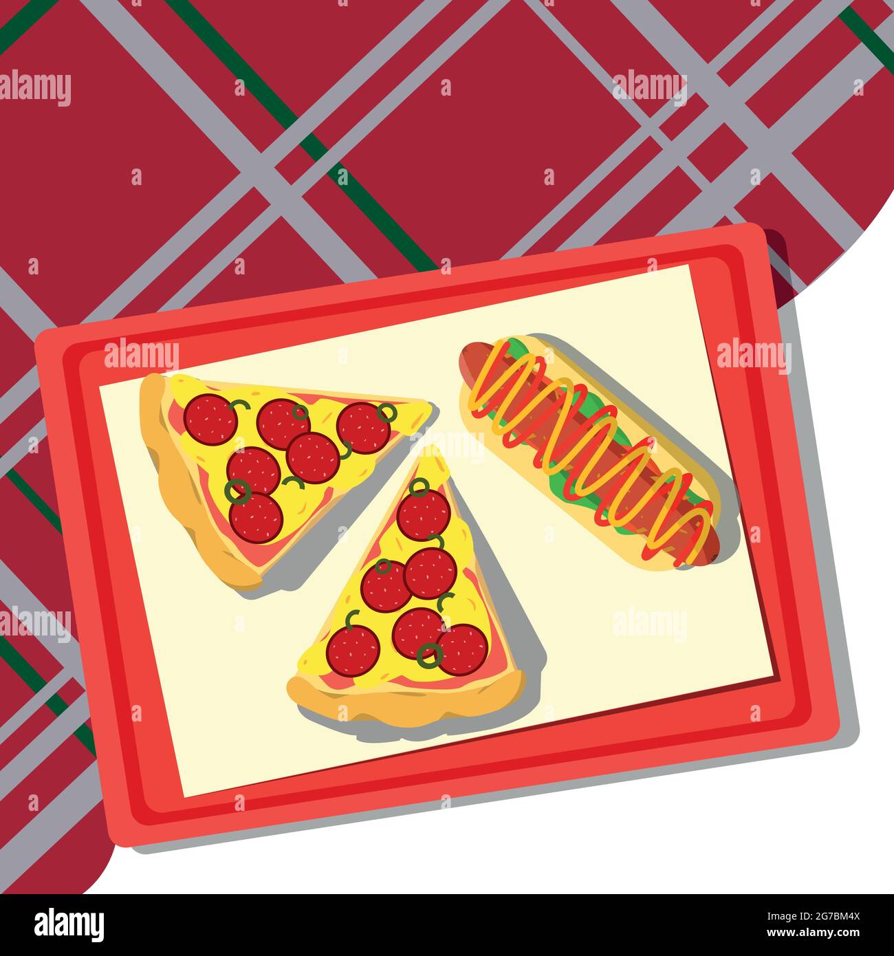 Restaurant pizza tray Stock Vector Images - Alamy