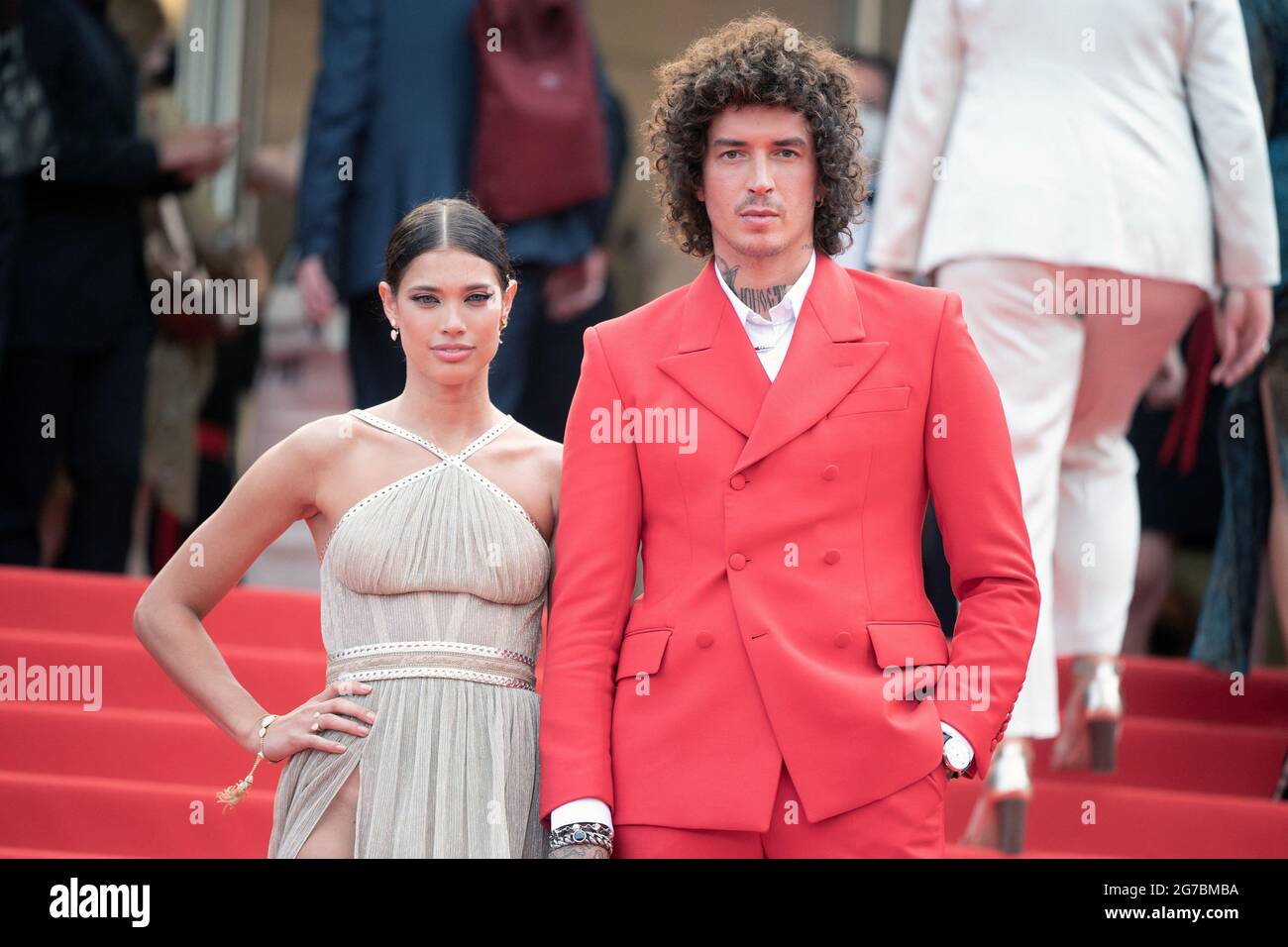 Cannes, France. 12th July, 2021. Julian Perretta and Kambree Dalton ...