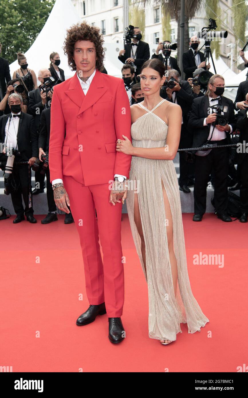 Cannes, France. 12th July, 2021. Julian Perretta and Kambree Dalton ...