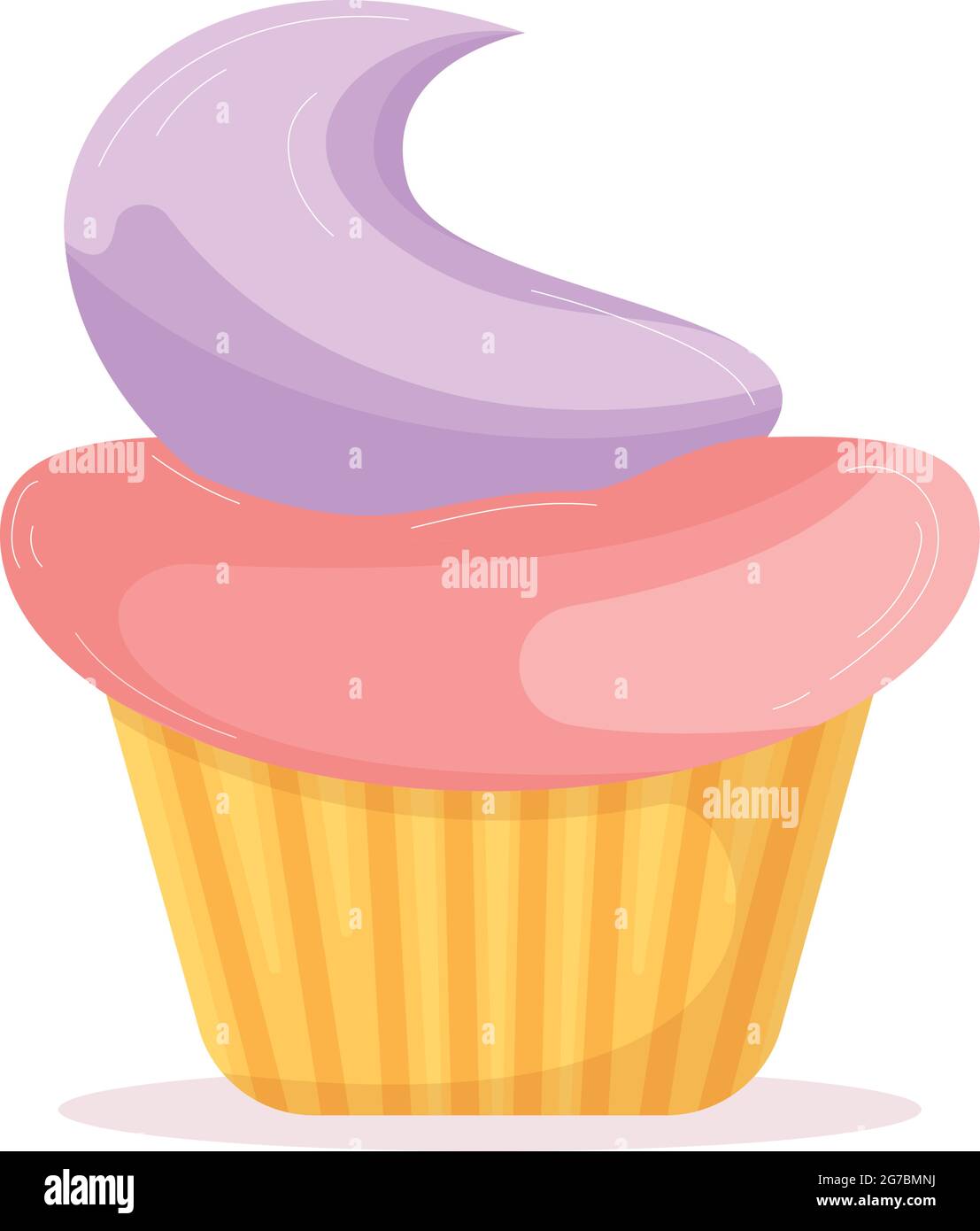 Realistic cake pastry on white background - Vector illustration Stock ...
