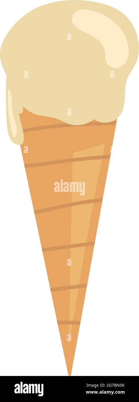 Realistic ice cream on white background - Vector illustration Stock ...