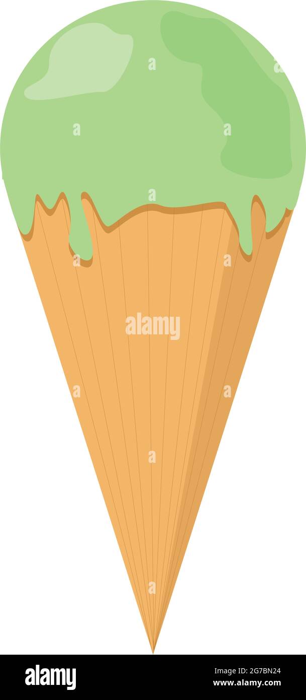 Realistic ice cream on white background - Vector illustration Stock ...