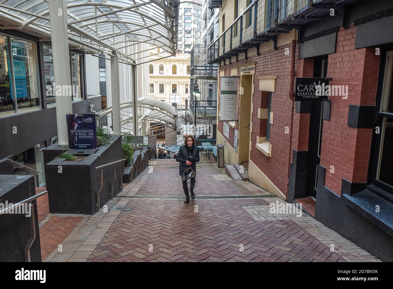 Wellington New Zealand Plimmer steps picture Neville Marriner Stock ...