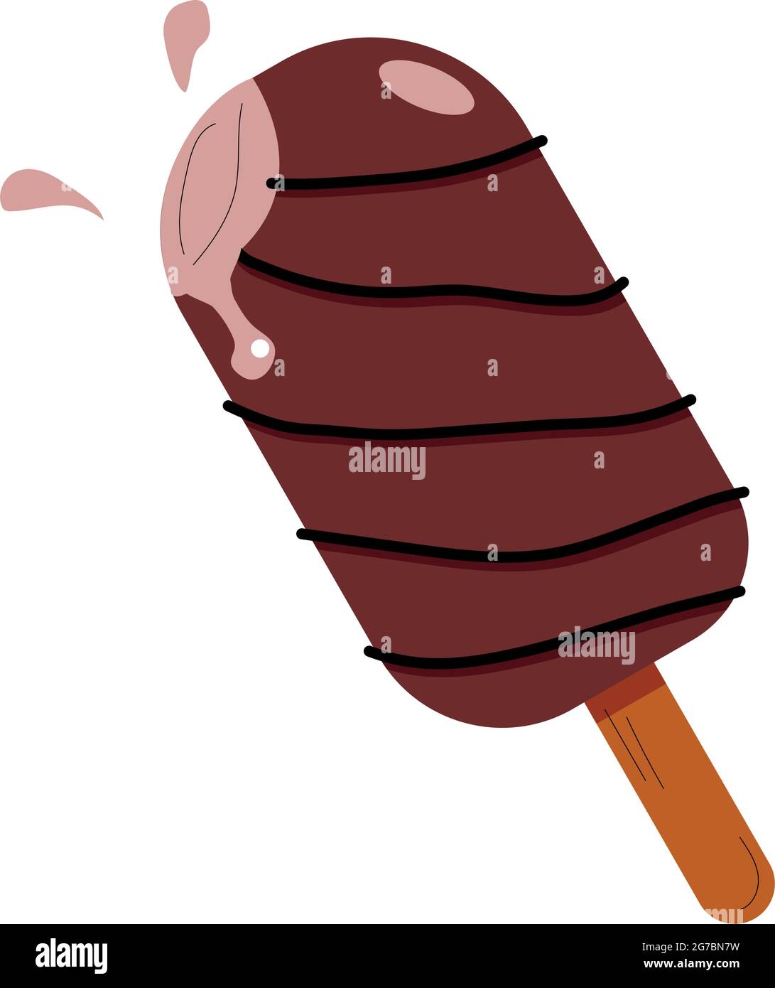 Realistic ice cream on white background - Vector illustration Stock ...