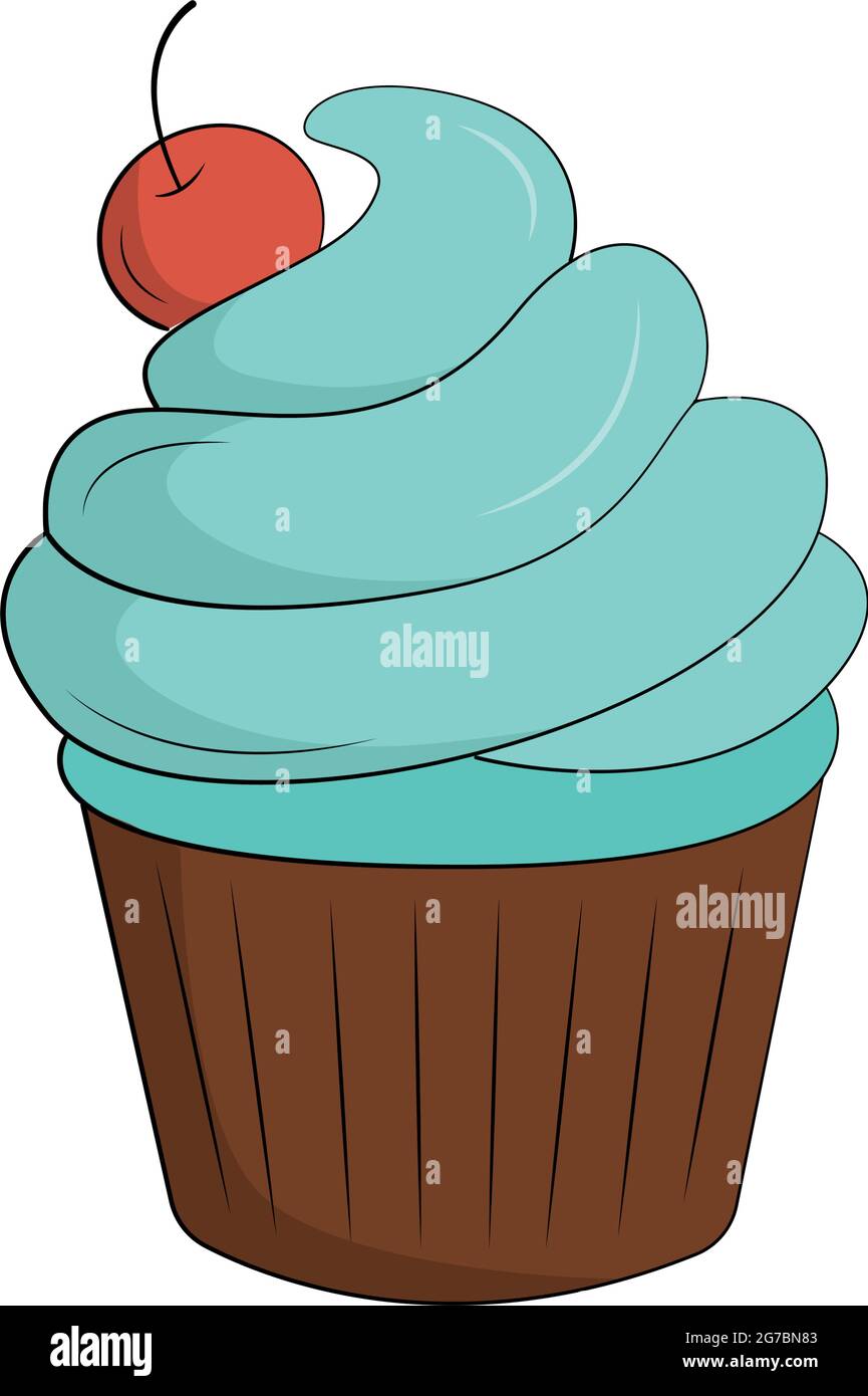 Realistic cake pastry on white background - Vector illustration Stock ...