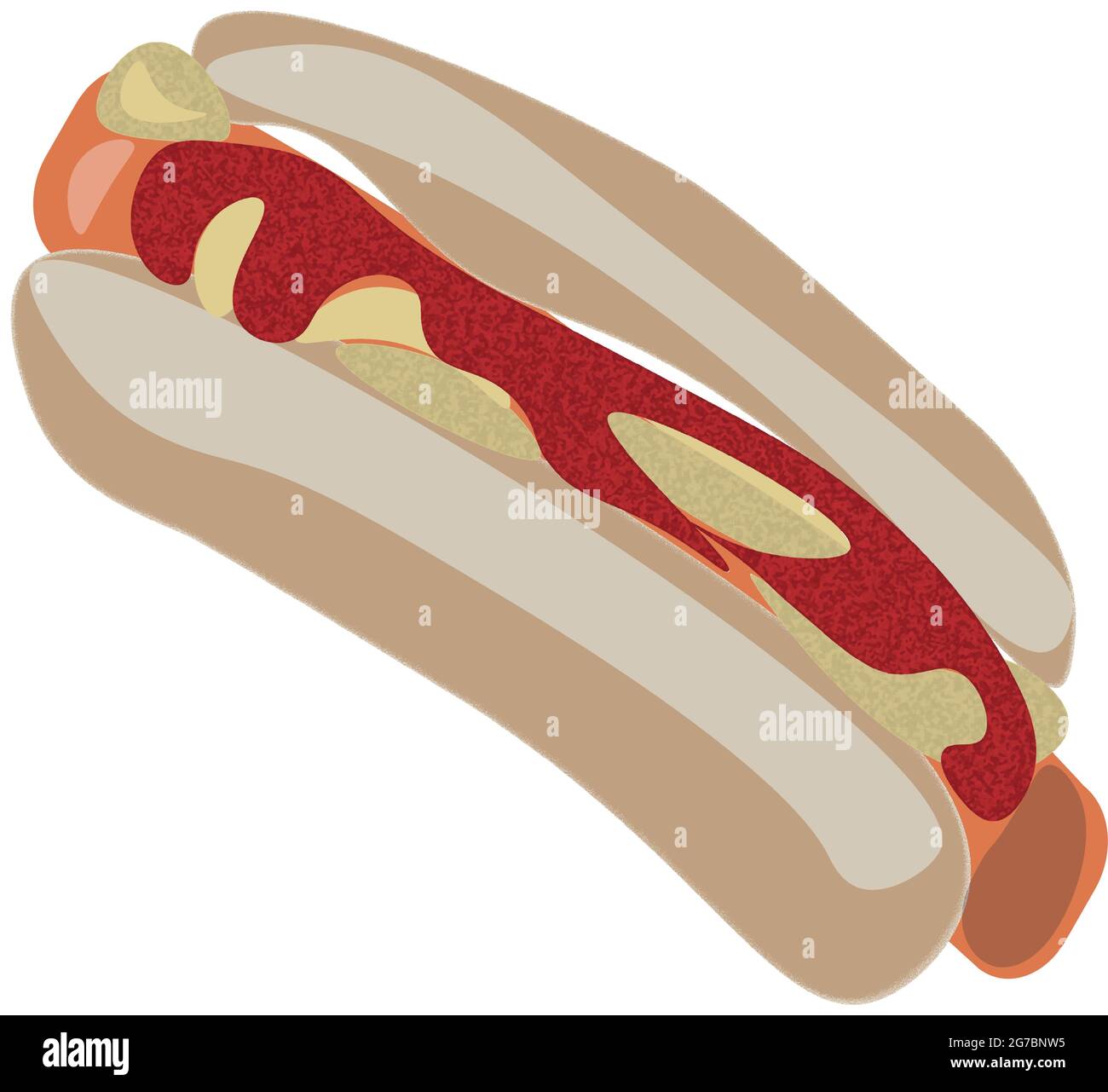 Realistic Sandwich with Sausage and Fresh Vegetables - Vector ...