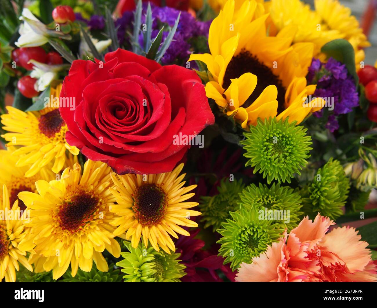 Close up Photograph of a Flower Bouquet Stock Photo - Alamy