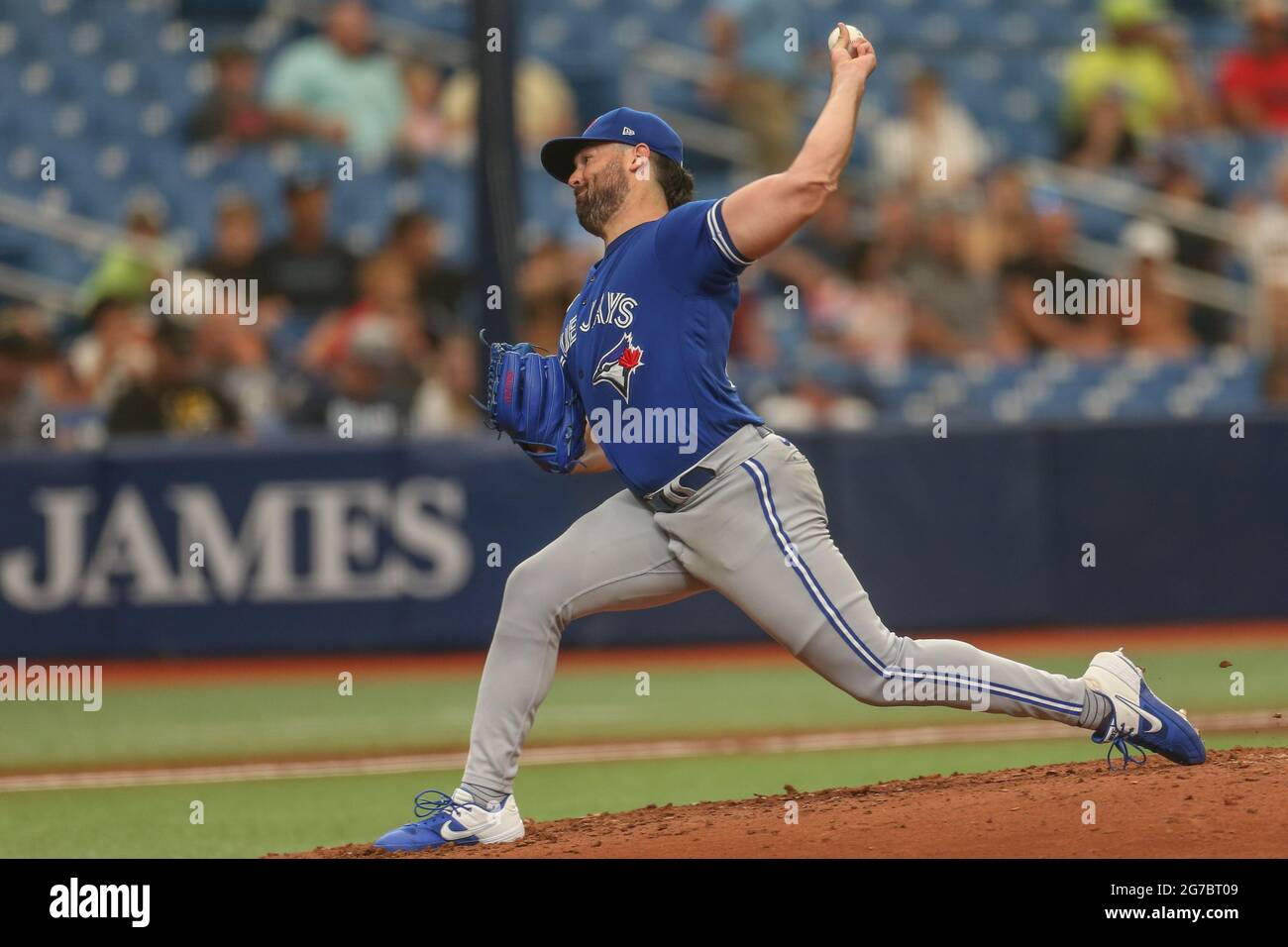 St. Petersburg, FL. USA; Toronto Blue Jays starting pitcher Robbie Ray ...