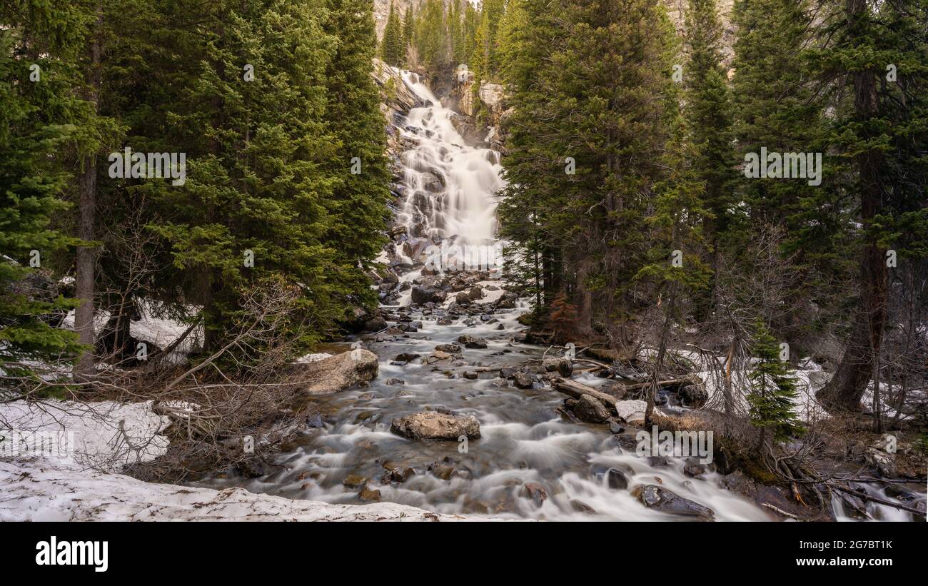 Hidden falls grand teton national park hi-res stock photography and ...