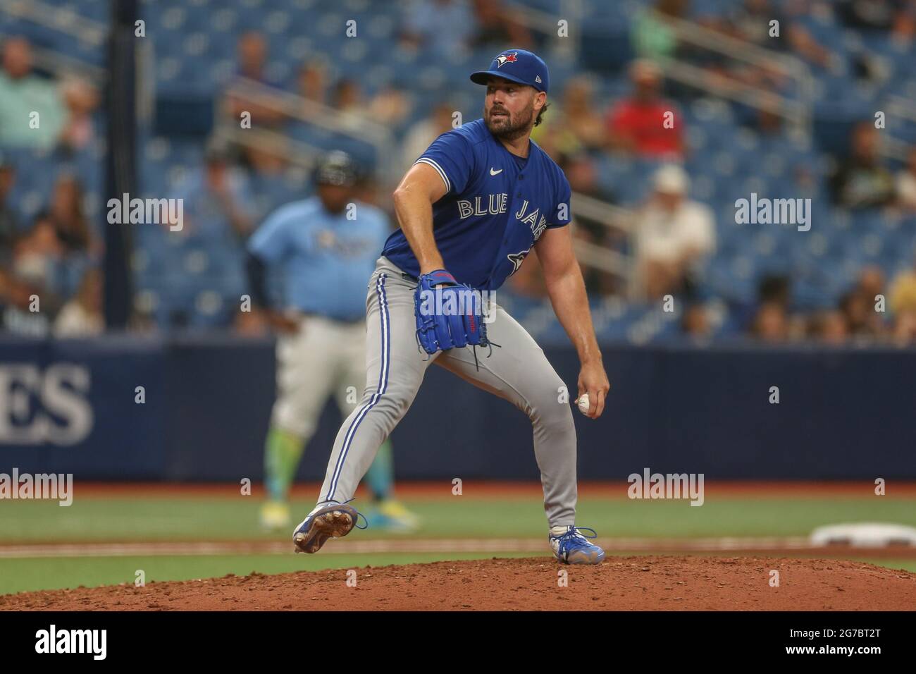 St. Petersburg, FL. USA; Toronto Blue Jays starting pitcher Robbie Ray ...