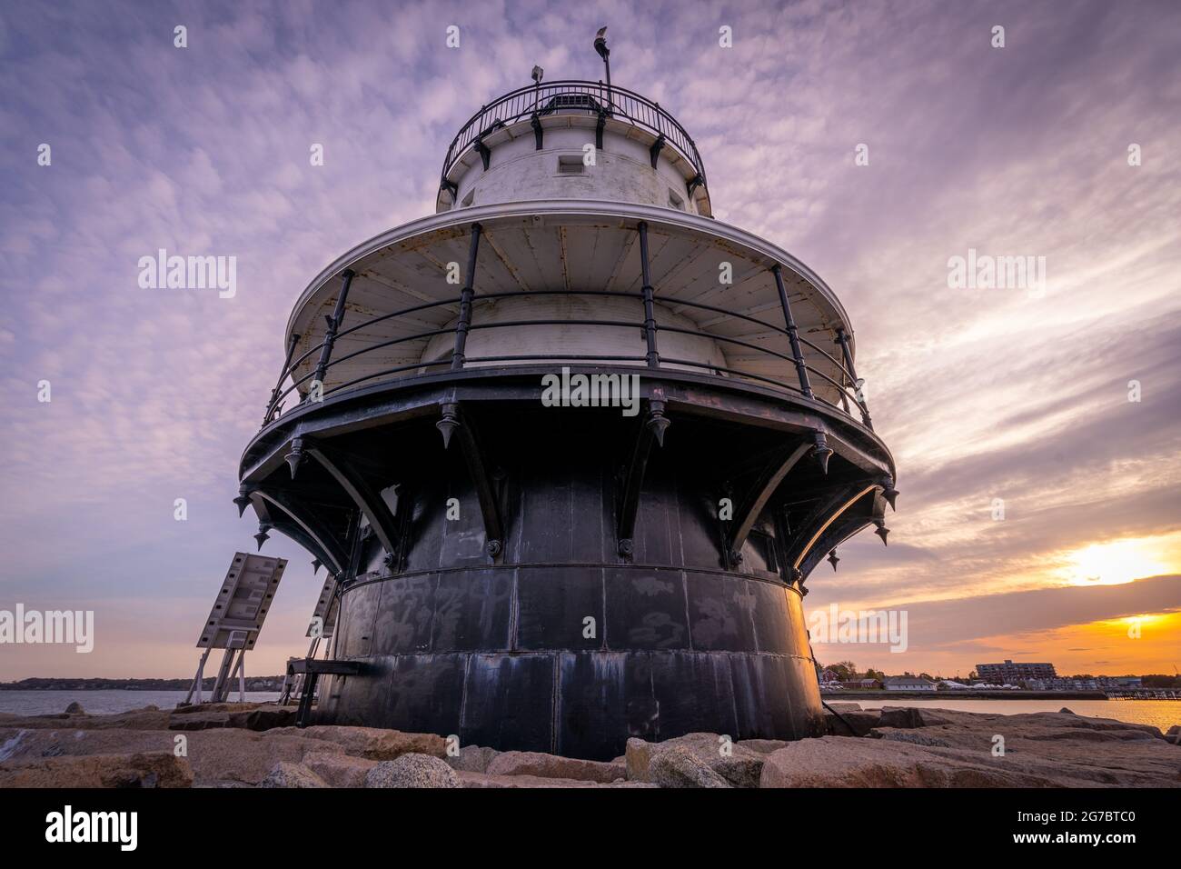 Spring Point Ledge Lighthouse in Portland Maine Stock Photo - Alamy