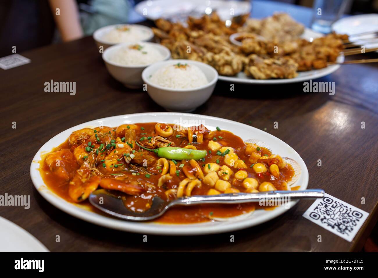 Philippines food rice shrimp hi-res stock photography and images - Alamy