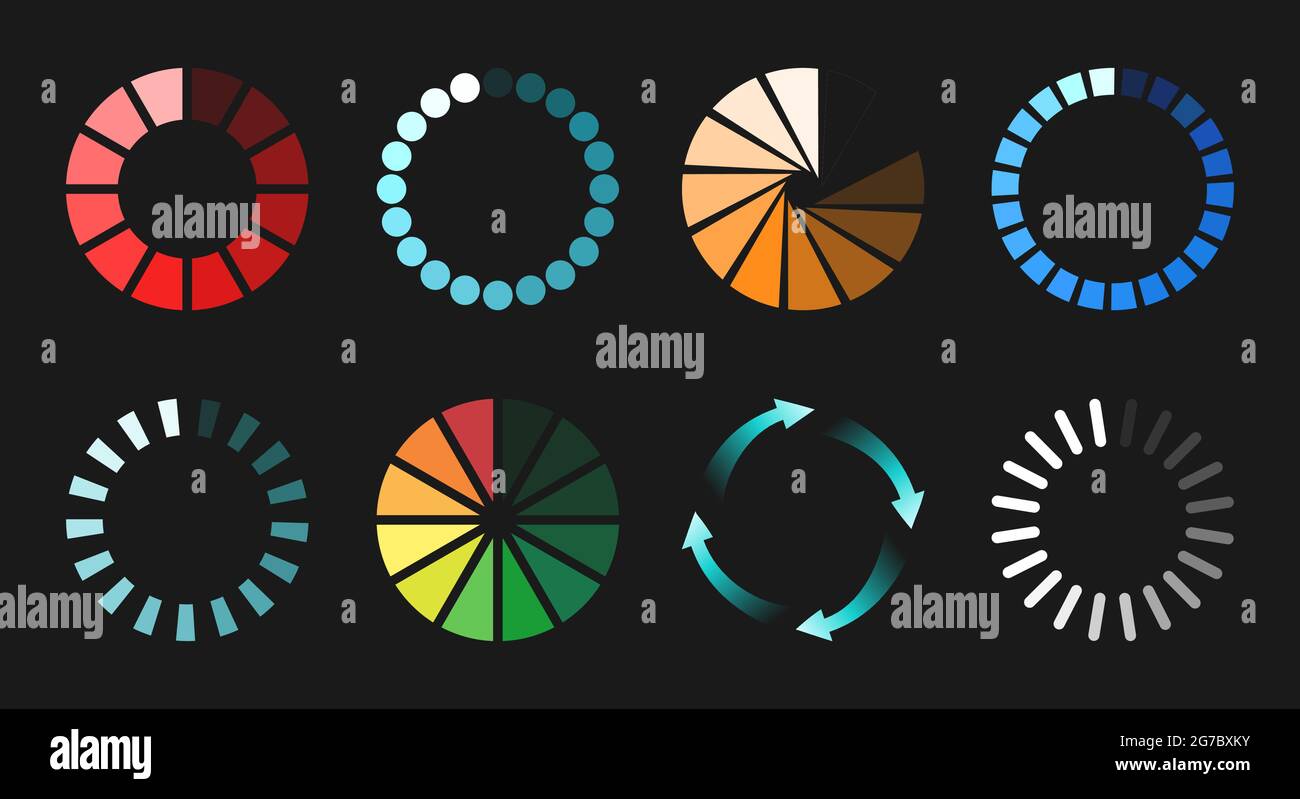 Load page circles Stock Vector Image & Art - Alamy