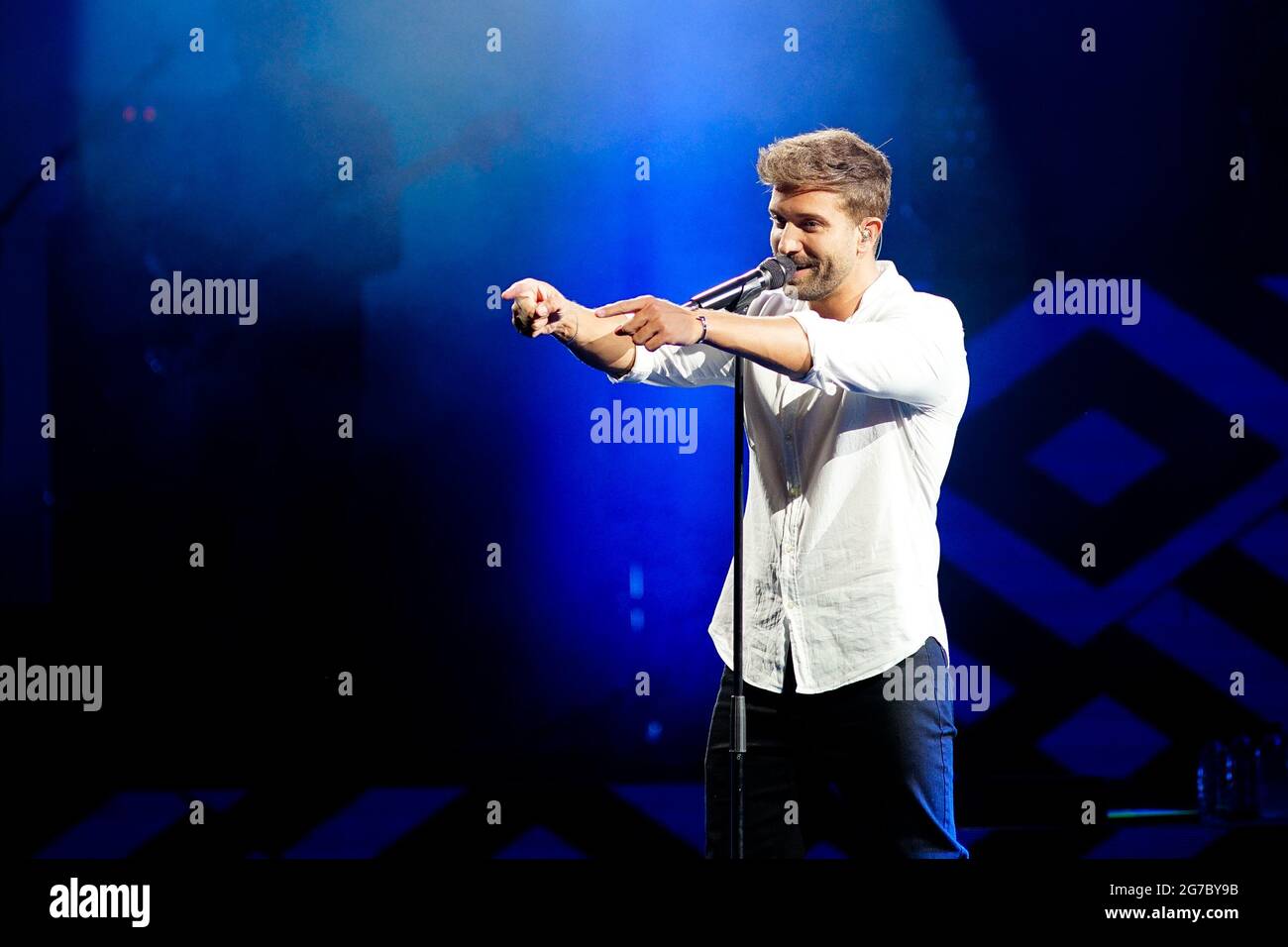 Pablo Alboran performs live on stage during the Starlite Catalana ...