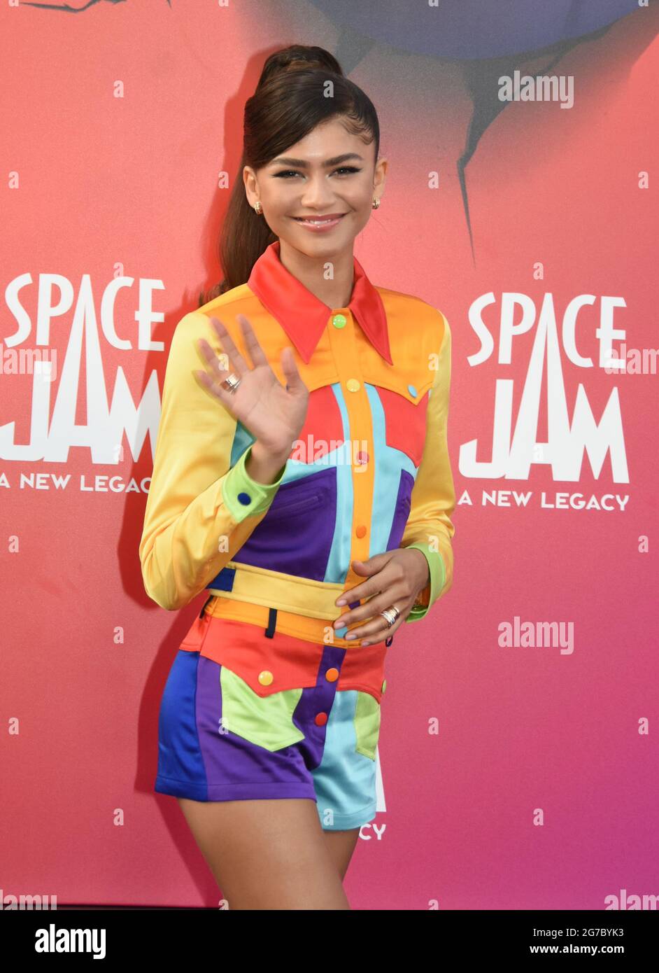 Los Angeles, California, USA 12th July 2021 Actress Zendaya attends the ...