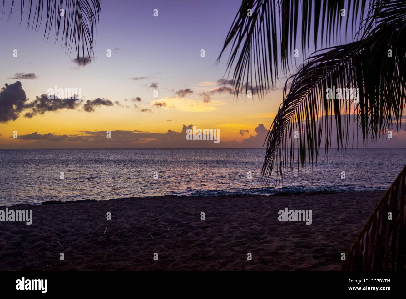 A beautiful sunset captured near Frederiksted, St. Croix, USVI Stock ...