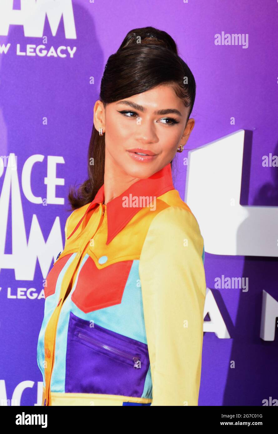Los Angeles, California, USA 12th July 2021 Actress Zendaya attends the ...