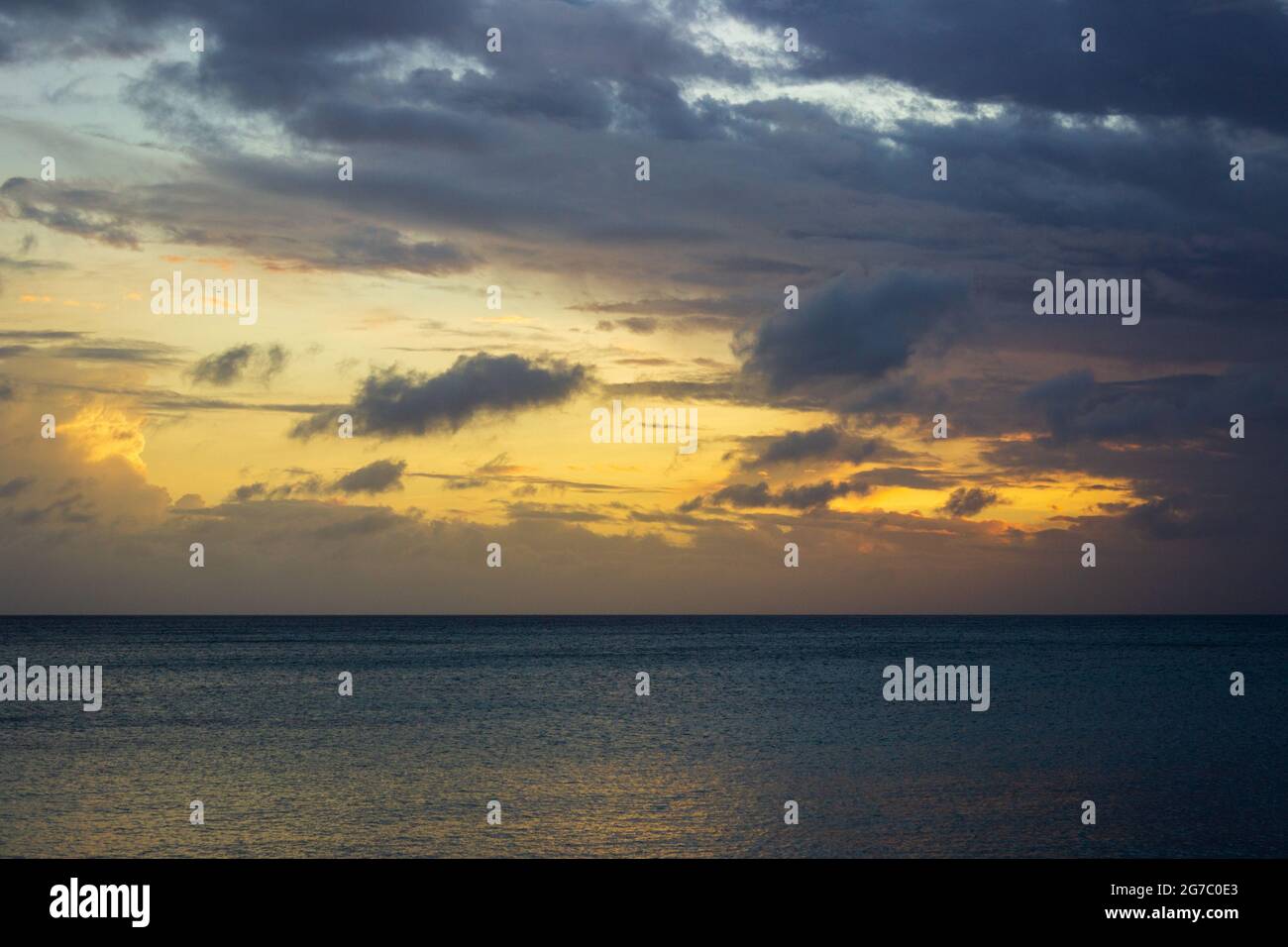 A beautiful sunset captured near Frederiksted, St. Croix, USVI Stock ...