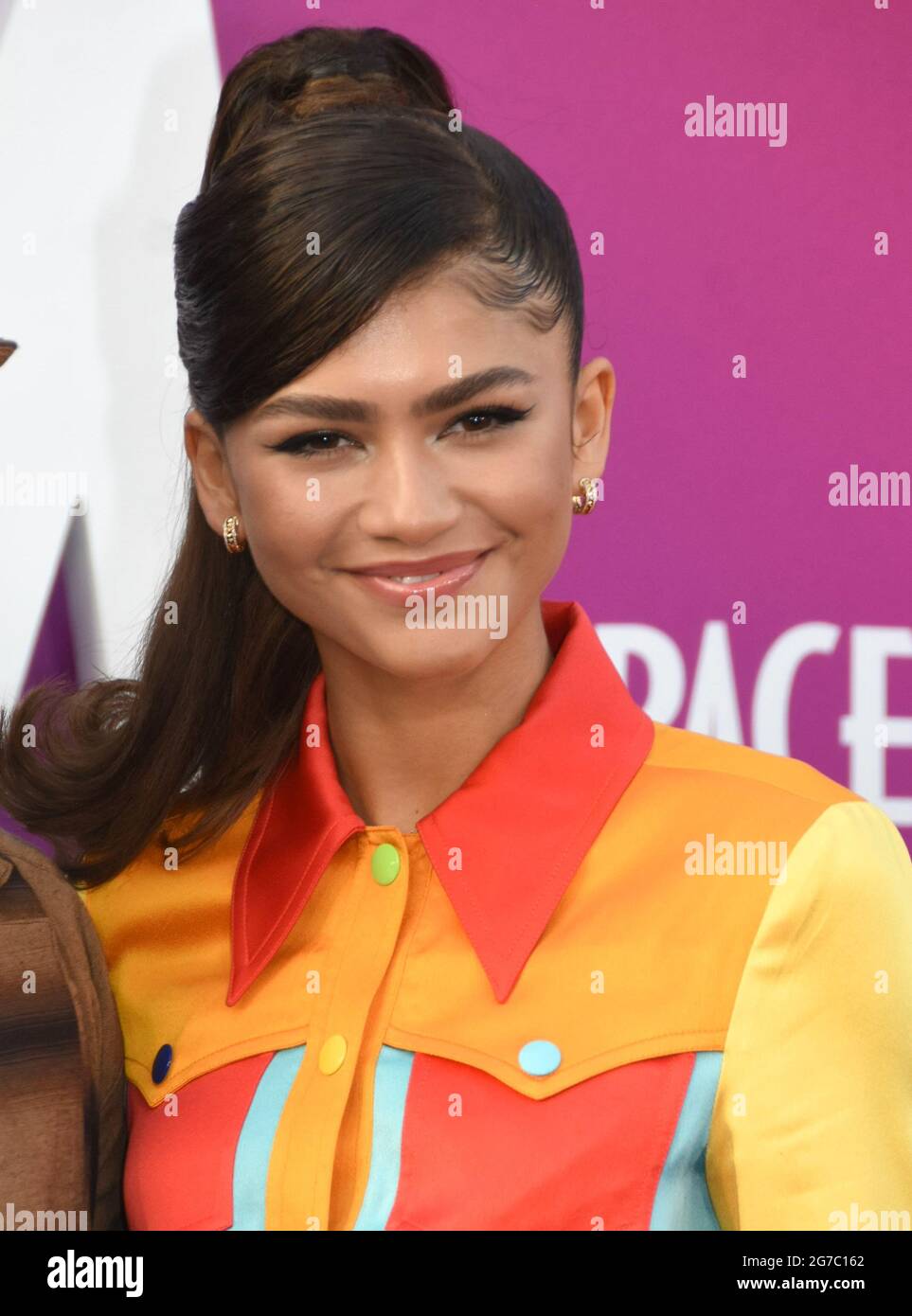 Los Angeles, California, USA 12th July 2021 Actress Zendaya attends the ...