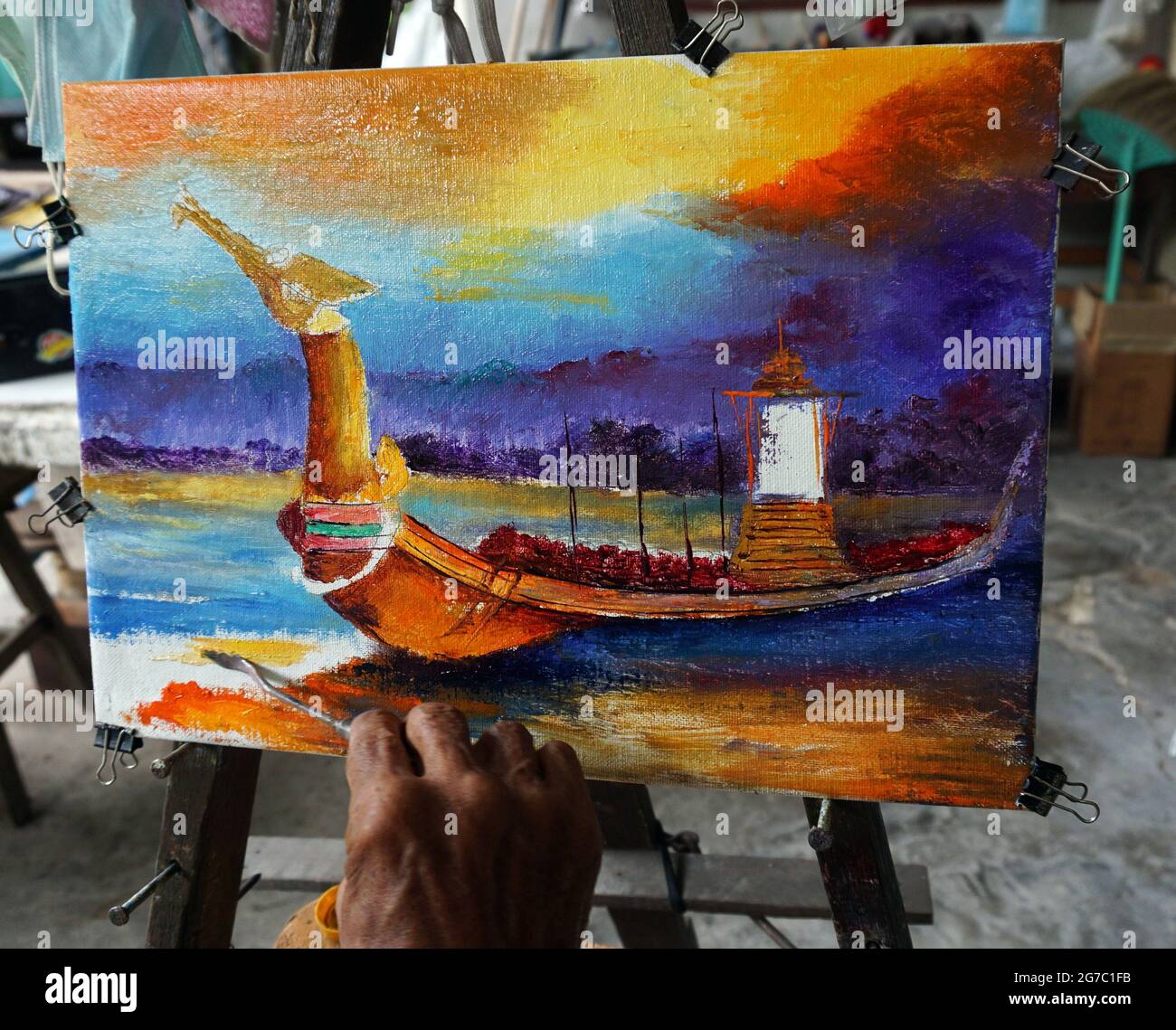 Barge art hi-res stock photography and images - Alamy