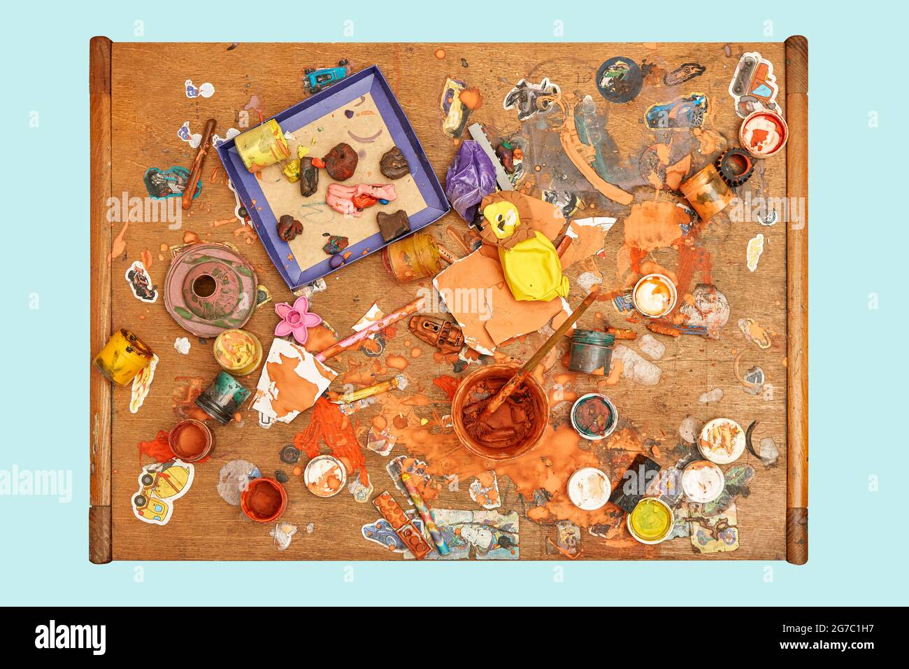 Child messy room table hi-res stock photography and images - Alamy