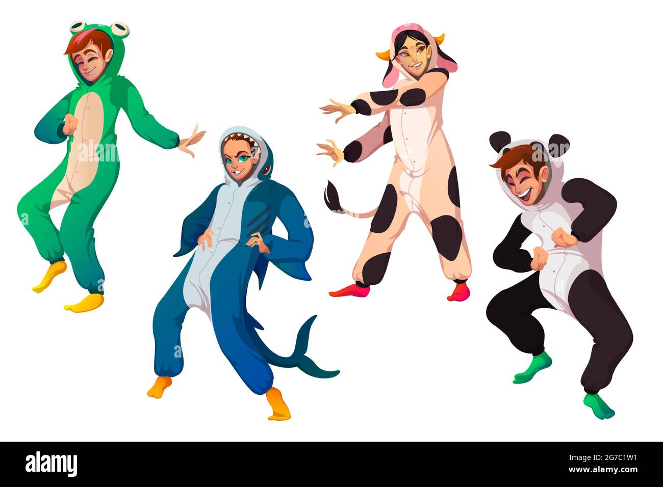 Crazy costumes Stock Vector Images - Alamy