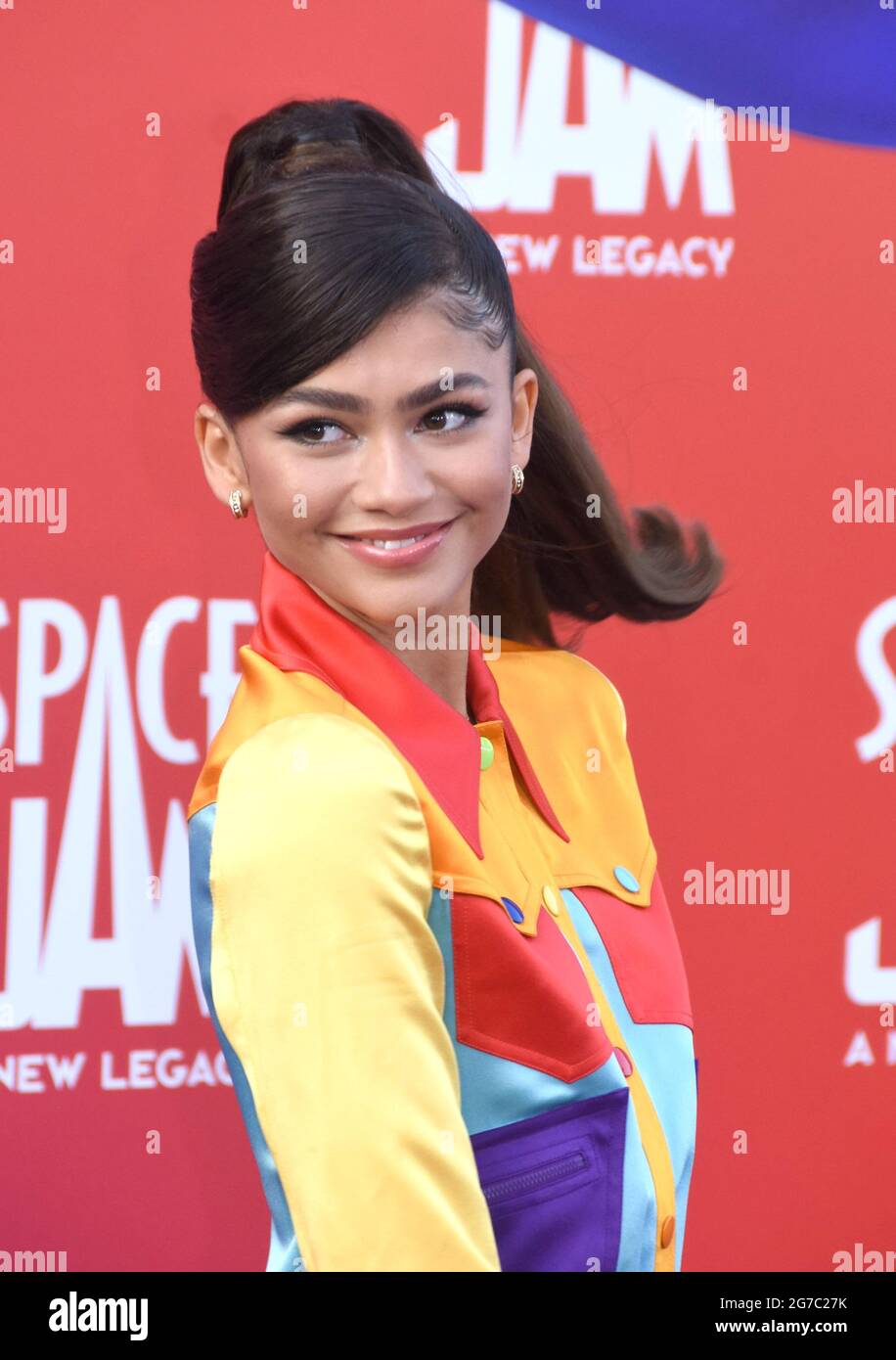 Los Angeles, California, USA 12th July 2021 Actress Zendaya attends the ...