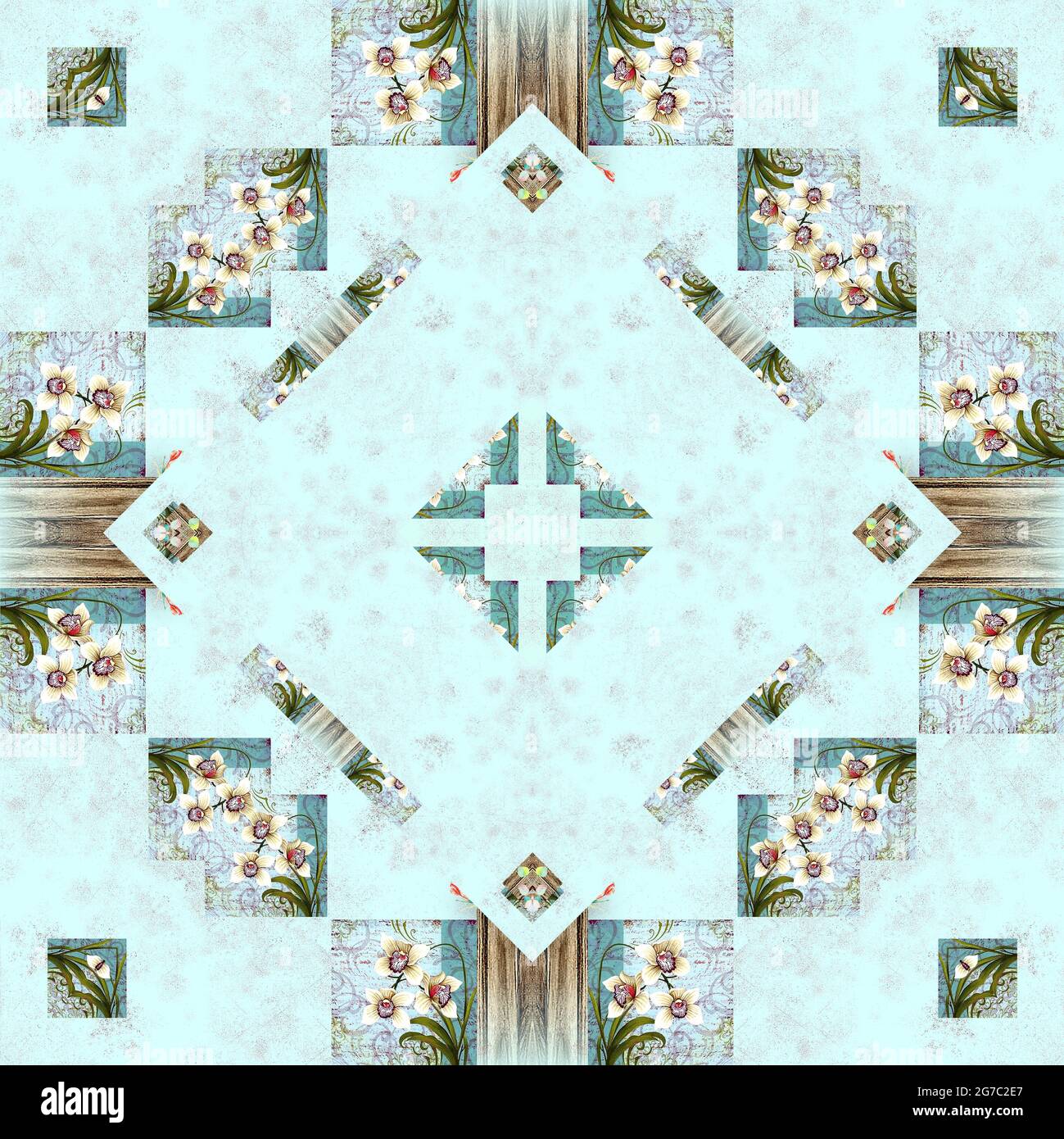 Multicolor Beautiful Illustration Design For Beach Wear Kaftan and ...