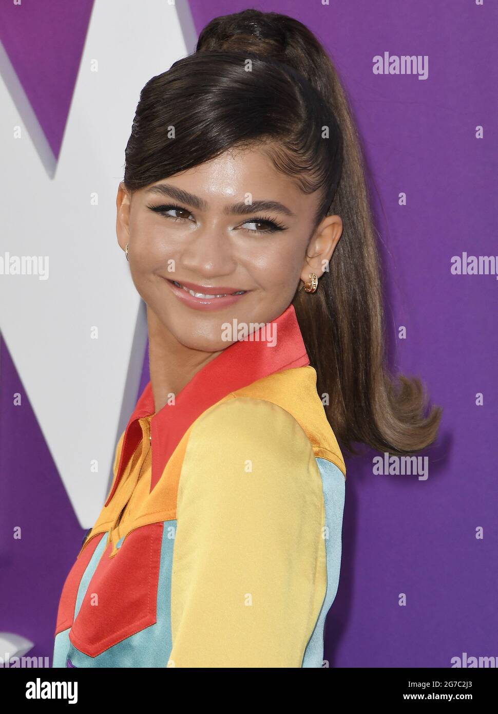 Los Angeles, USA. 12th July, 2021. Zendaya arrives at the SPACE JAM: A ...