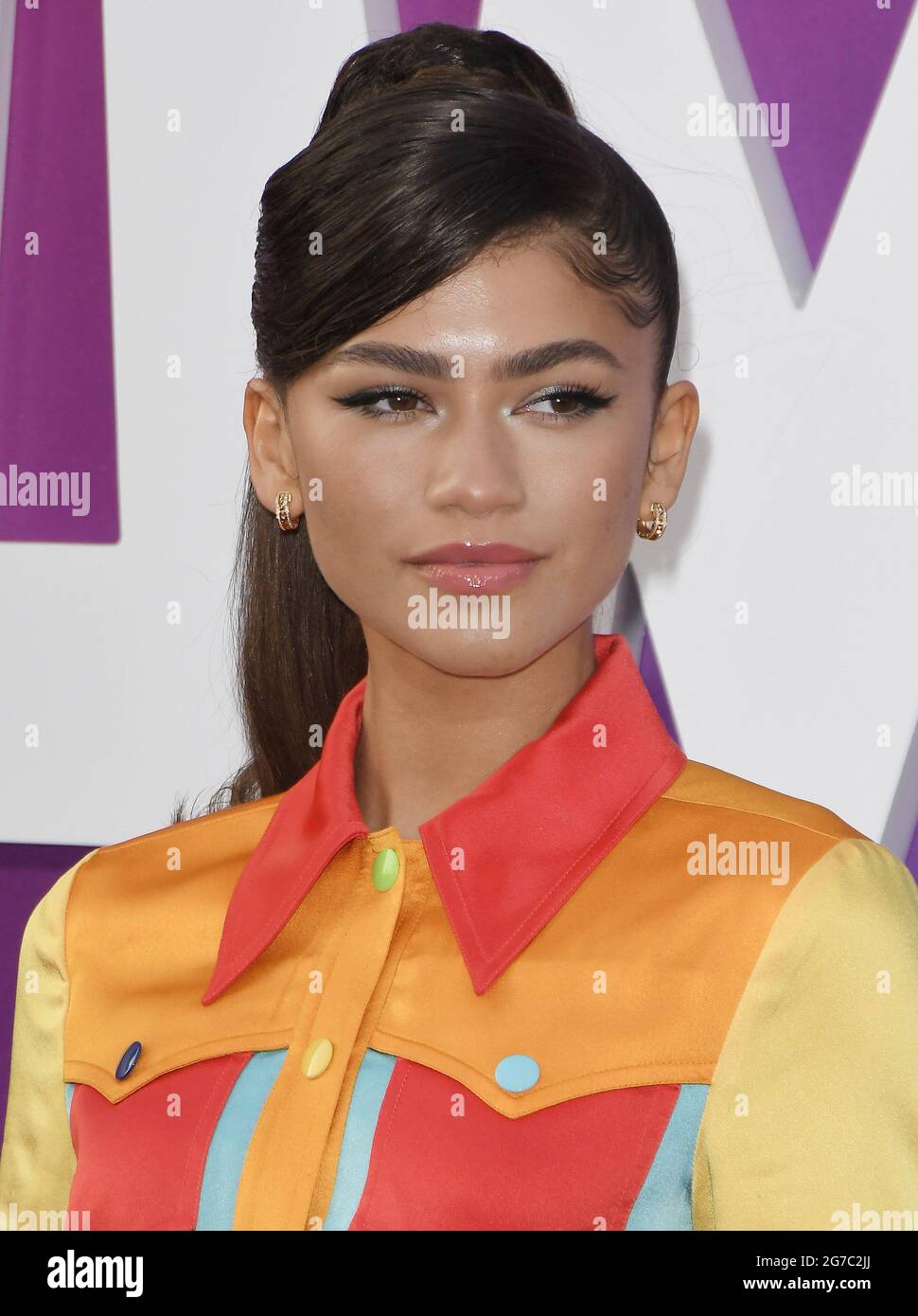 Los Angeles, USA. 12th July, 2021. Zendaya arrives at the SPACE JAM: A ...