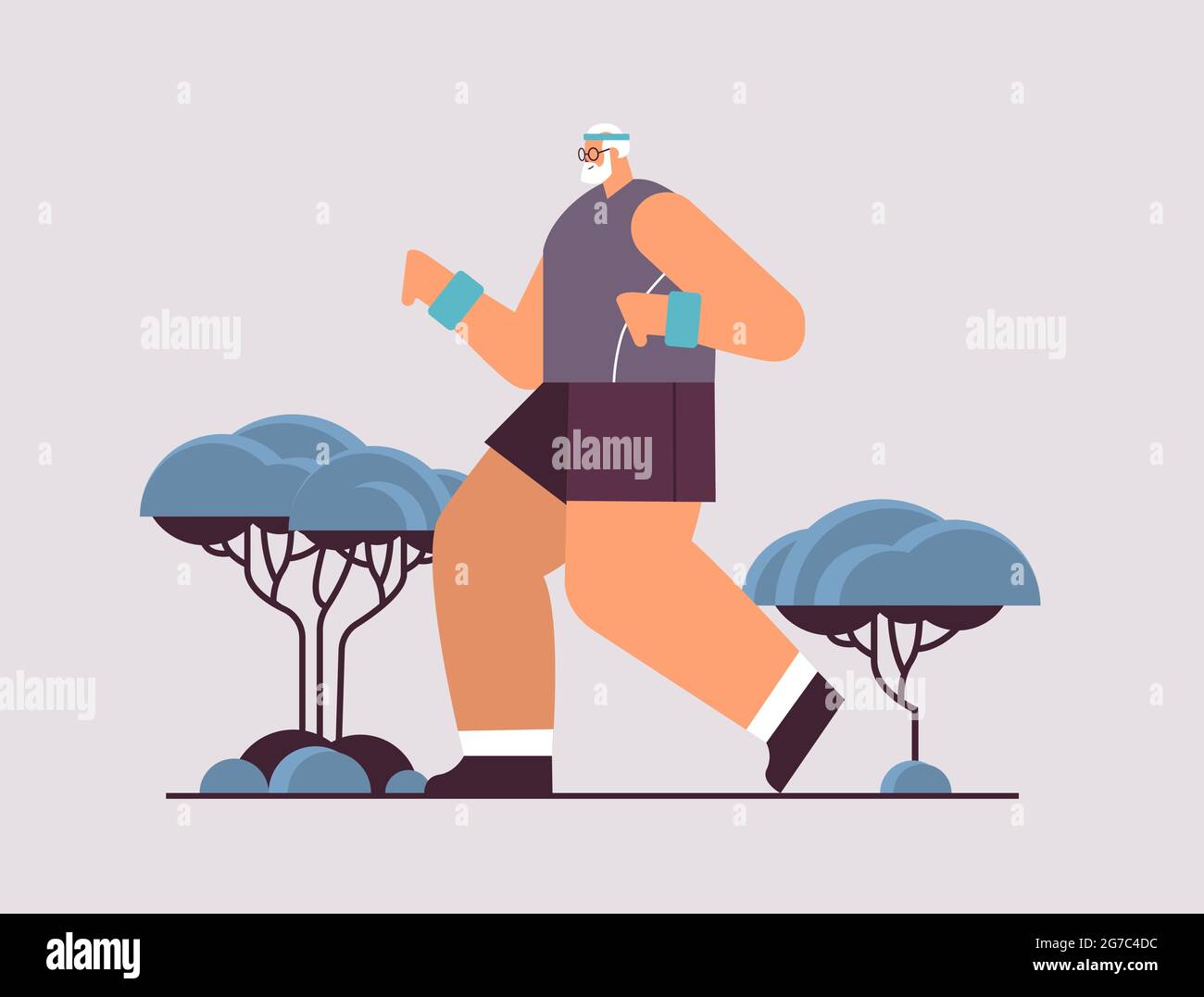 Man doing jogging in Stock Vector Images - Alamy
