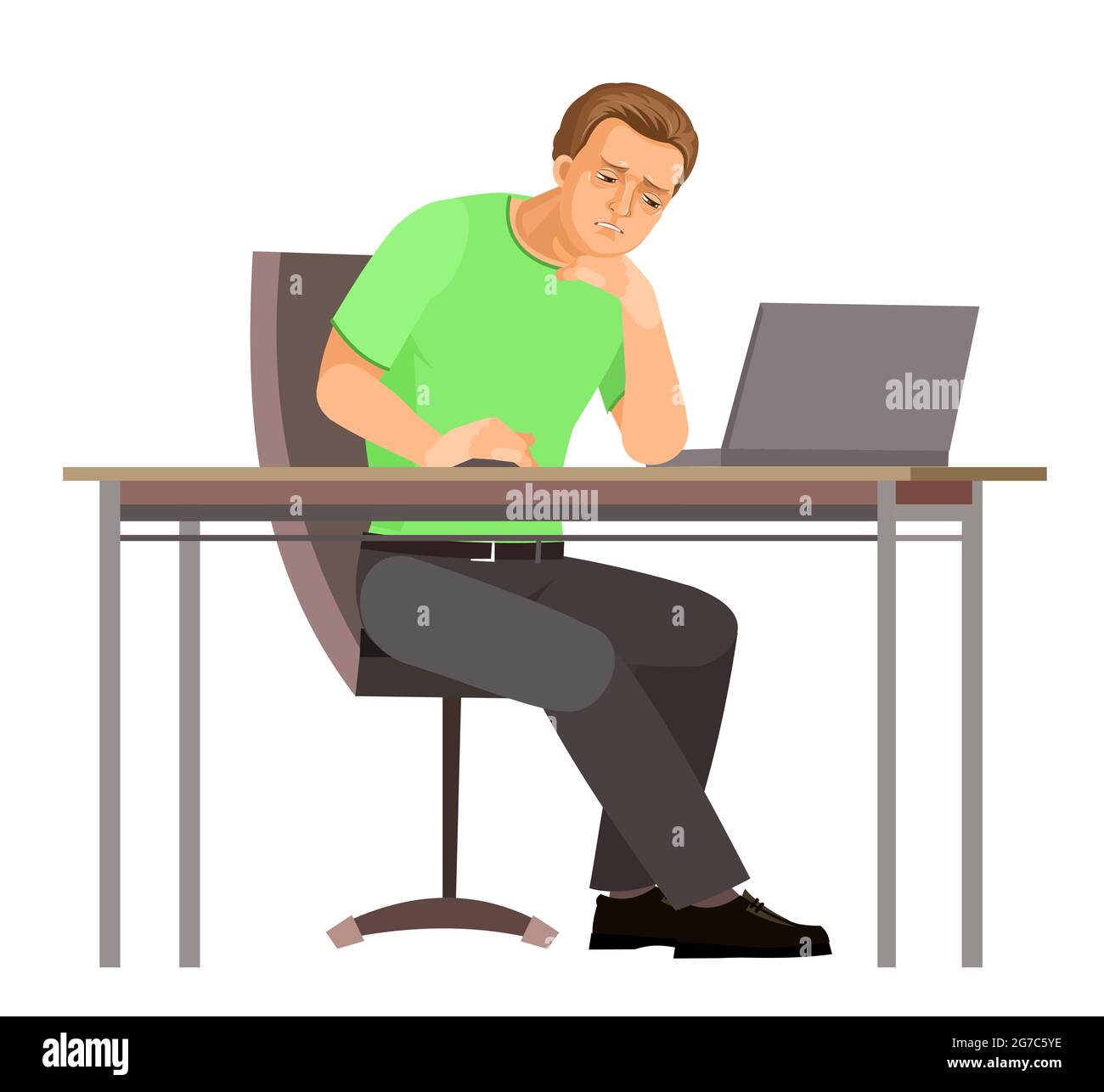 Upset model Stock Vector Images - Alamy