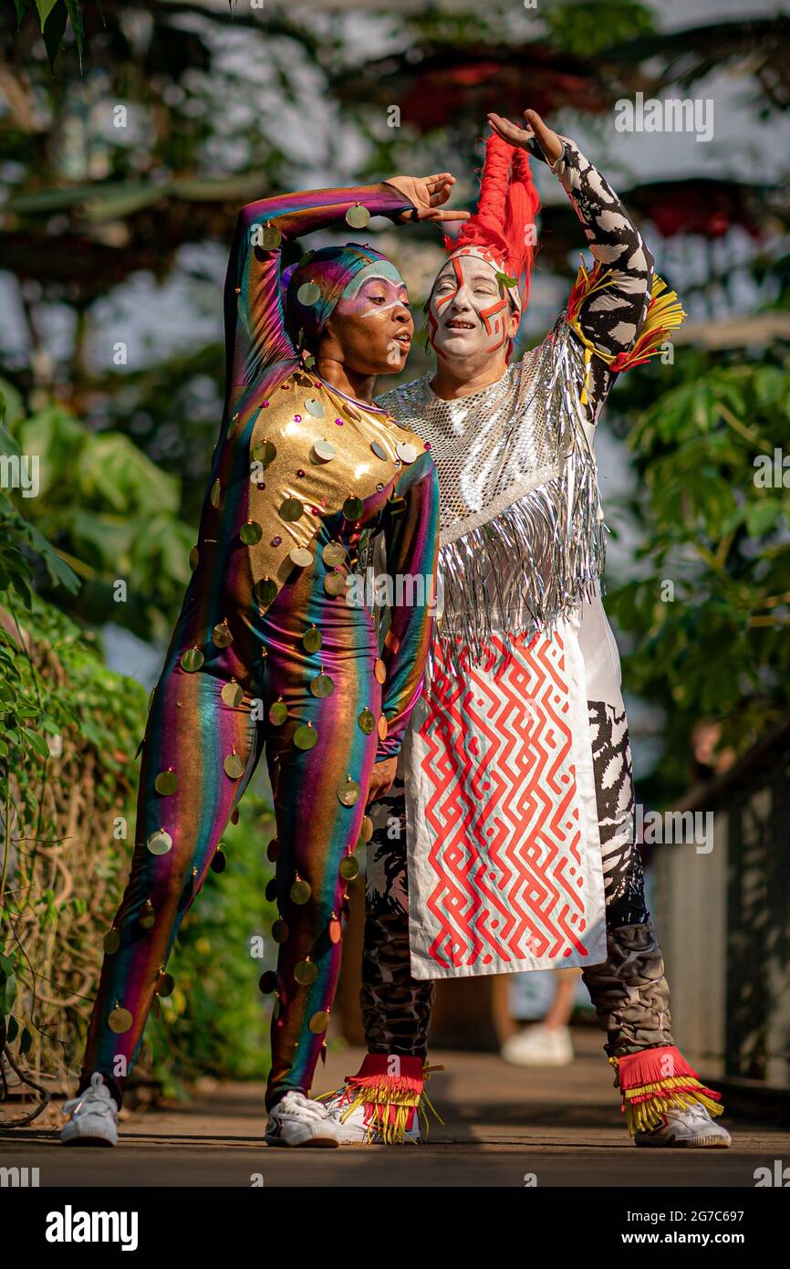 Eden project art rainforest hi-res stock photography and images - Alamy