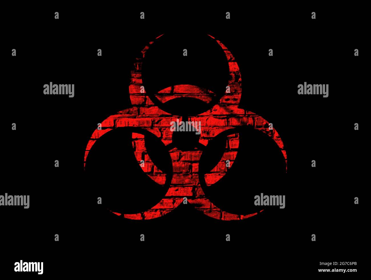 Red Biohazard Symbol Wallpaper
