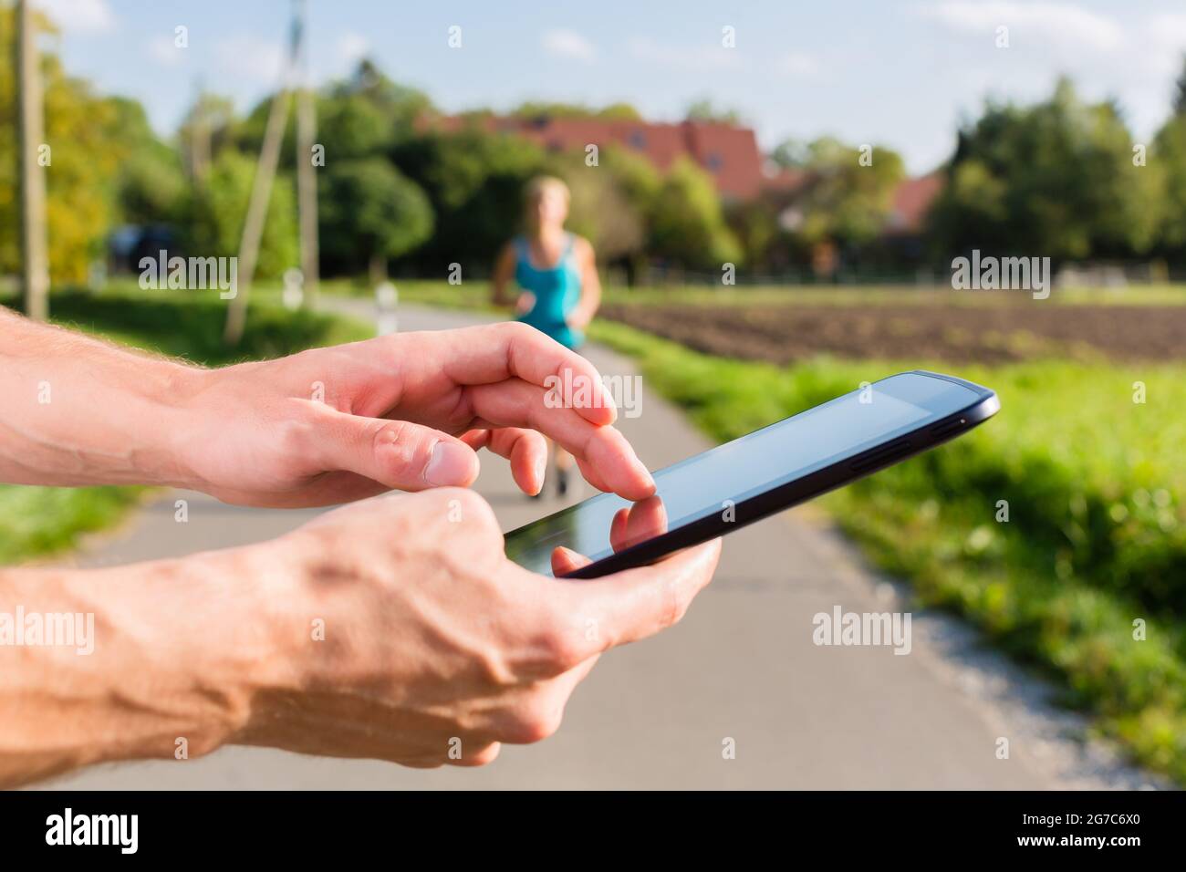 Trainer stopping hi-res stock photography and images - Alamy