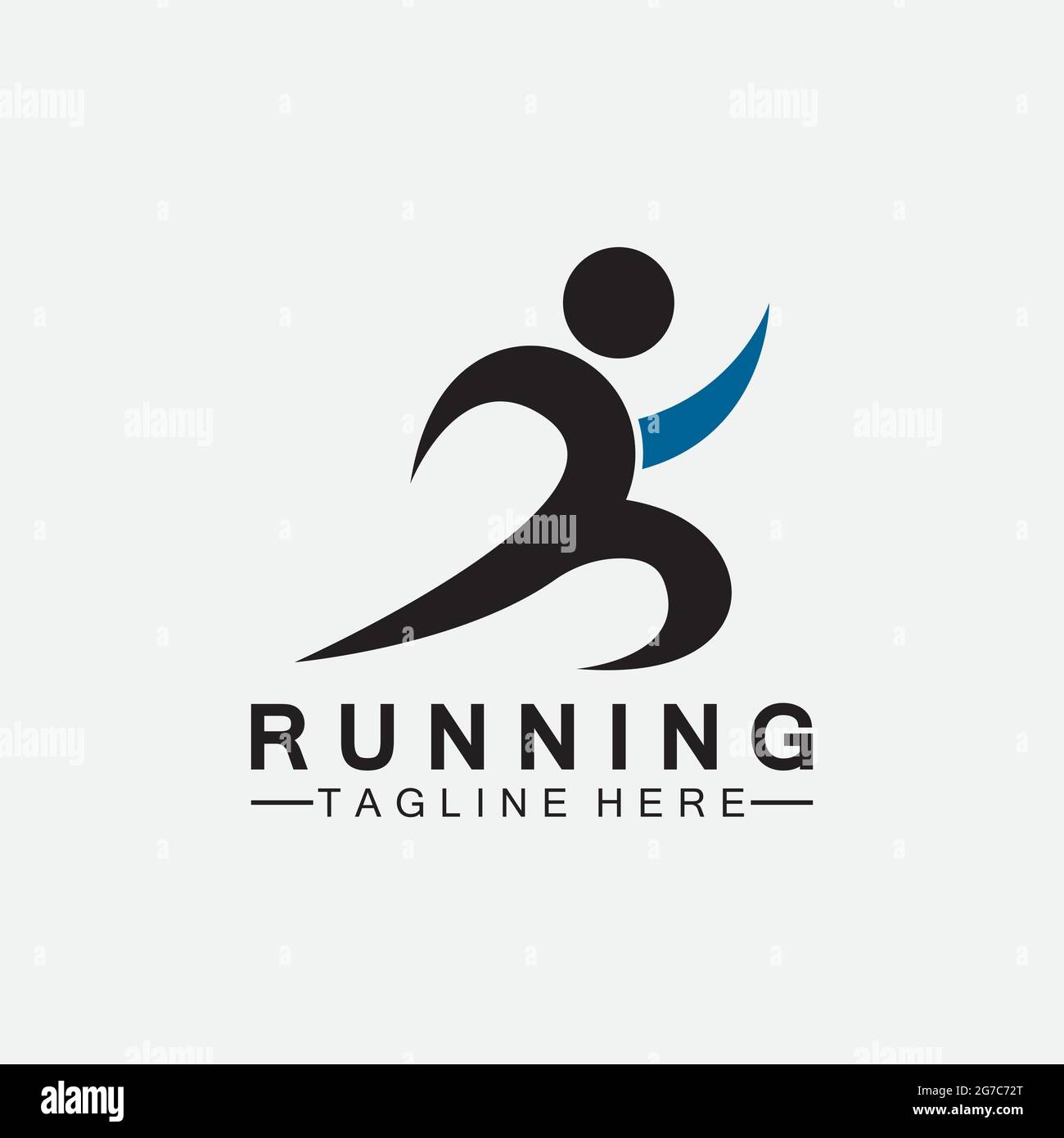 Running people logo symbol vector illustration design.Healthy running ...